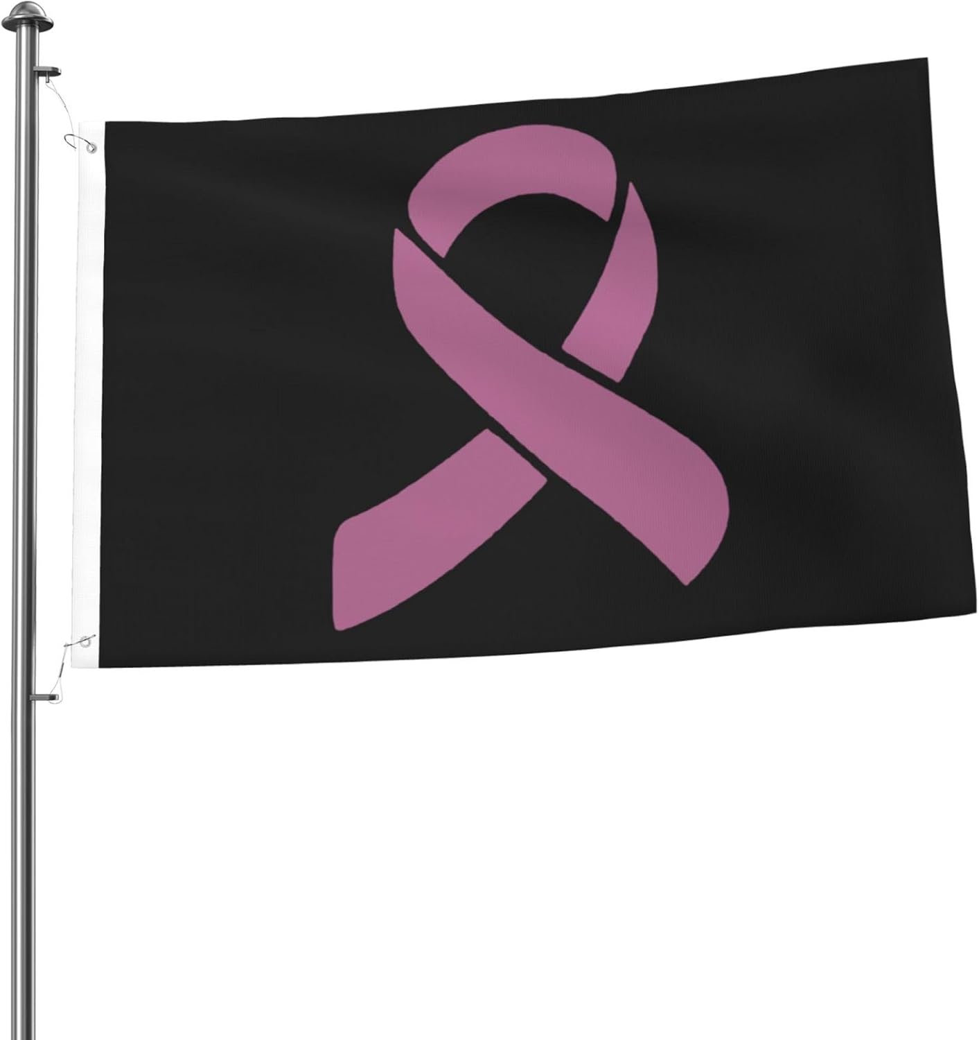 Ribbon Breast Cancer Flag 2x3 Ft Outdoor Decoration Banner Yard Flag ...