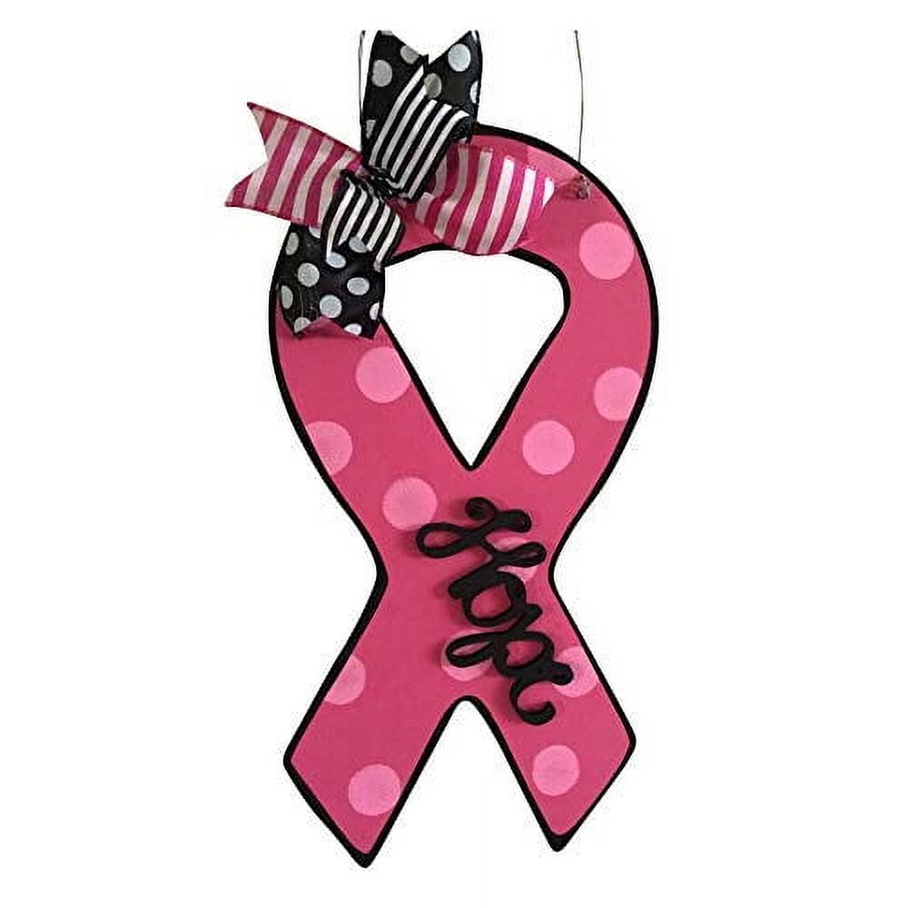 Ribbon Cutout Unfinished Wood Home Decor Awareness Ribbon Everyday Door ...