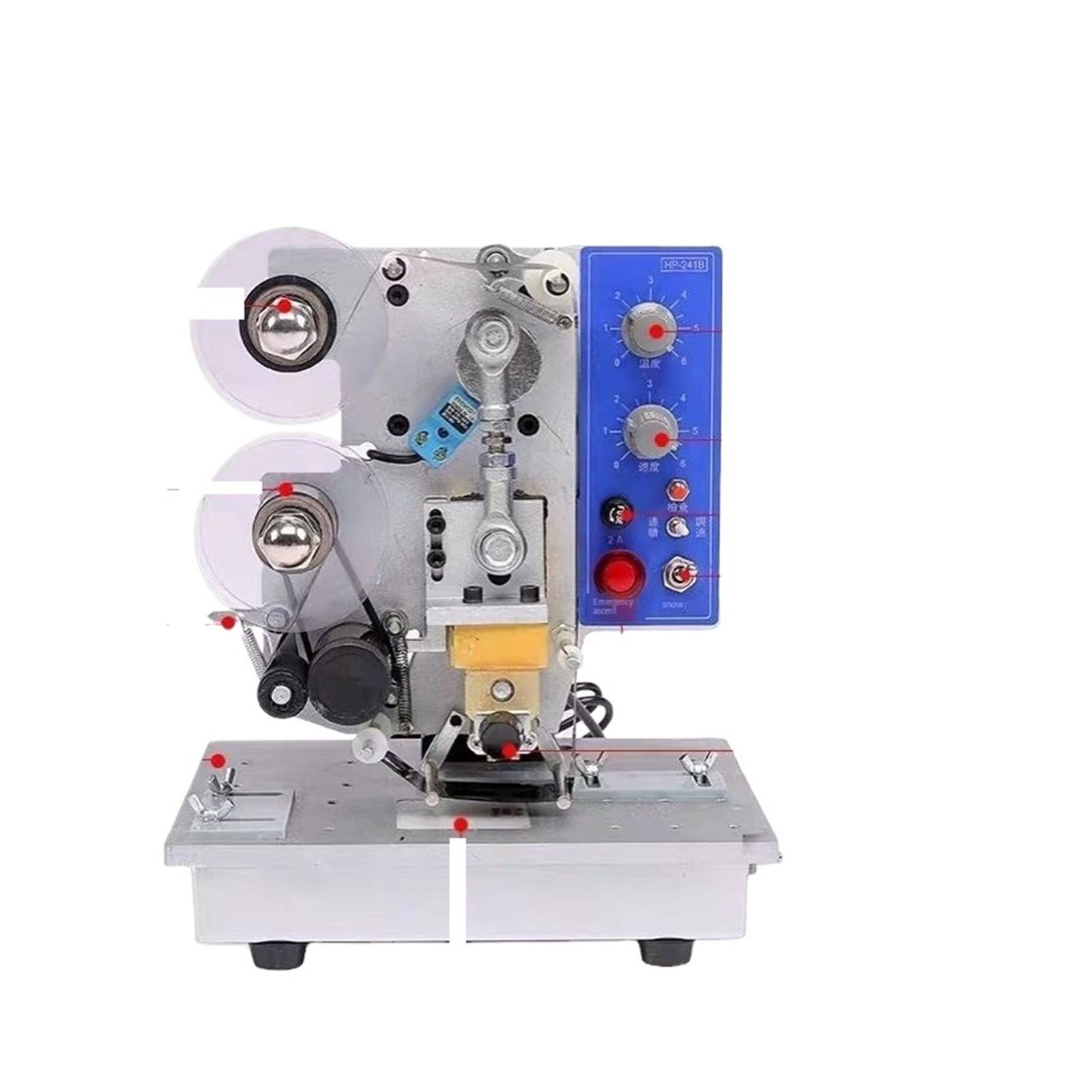 Ribbon Date Printing Machine Batch Expiry Date Ribbon Coding Machine ...