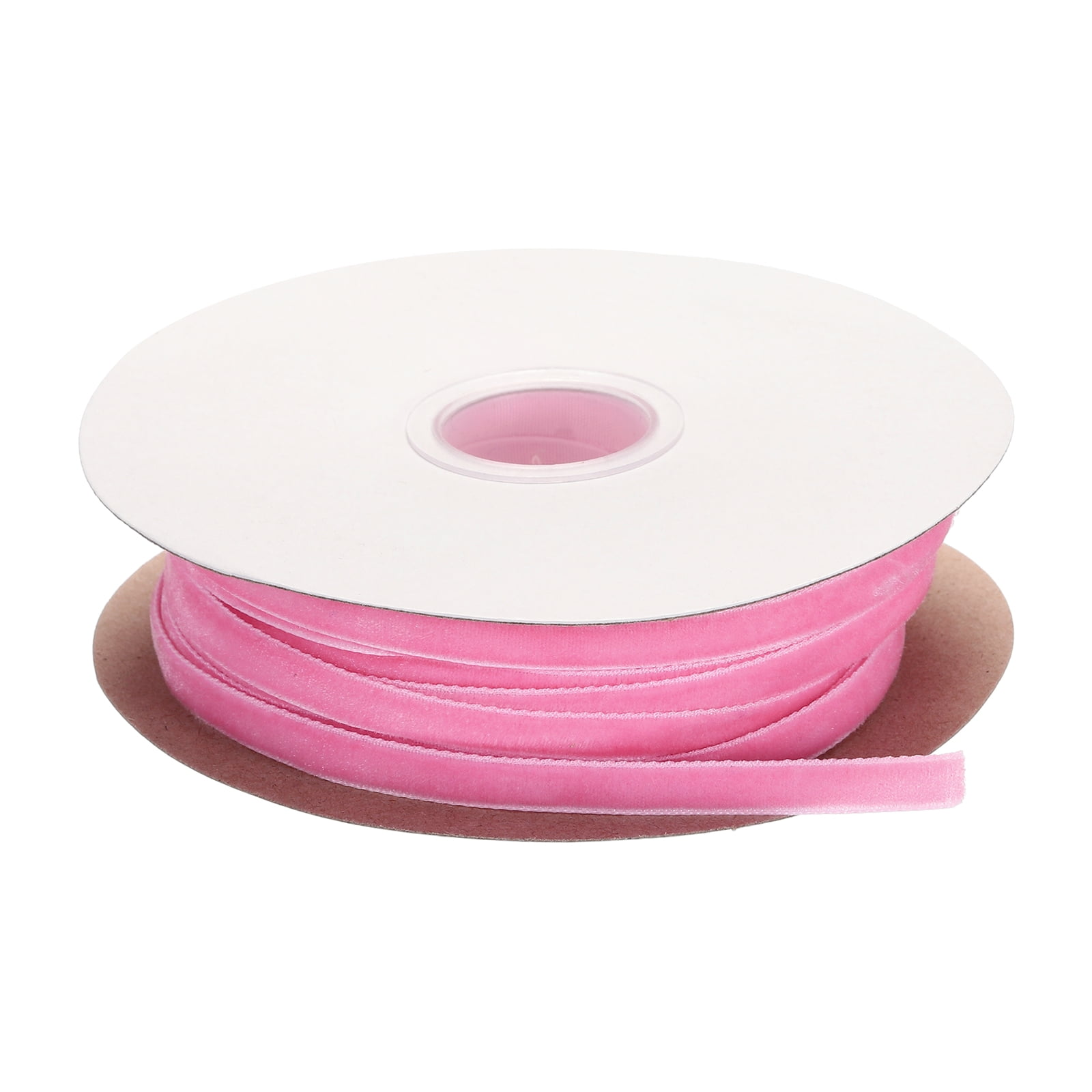 Ribbon Gift Wrapping 1/4 Inch x 50 Yard Pink Single Face Ribbon Roll ...