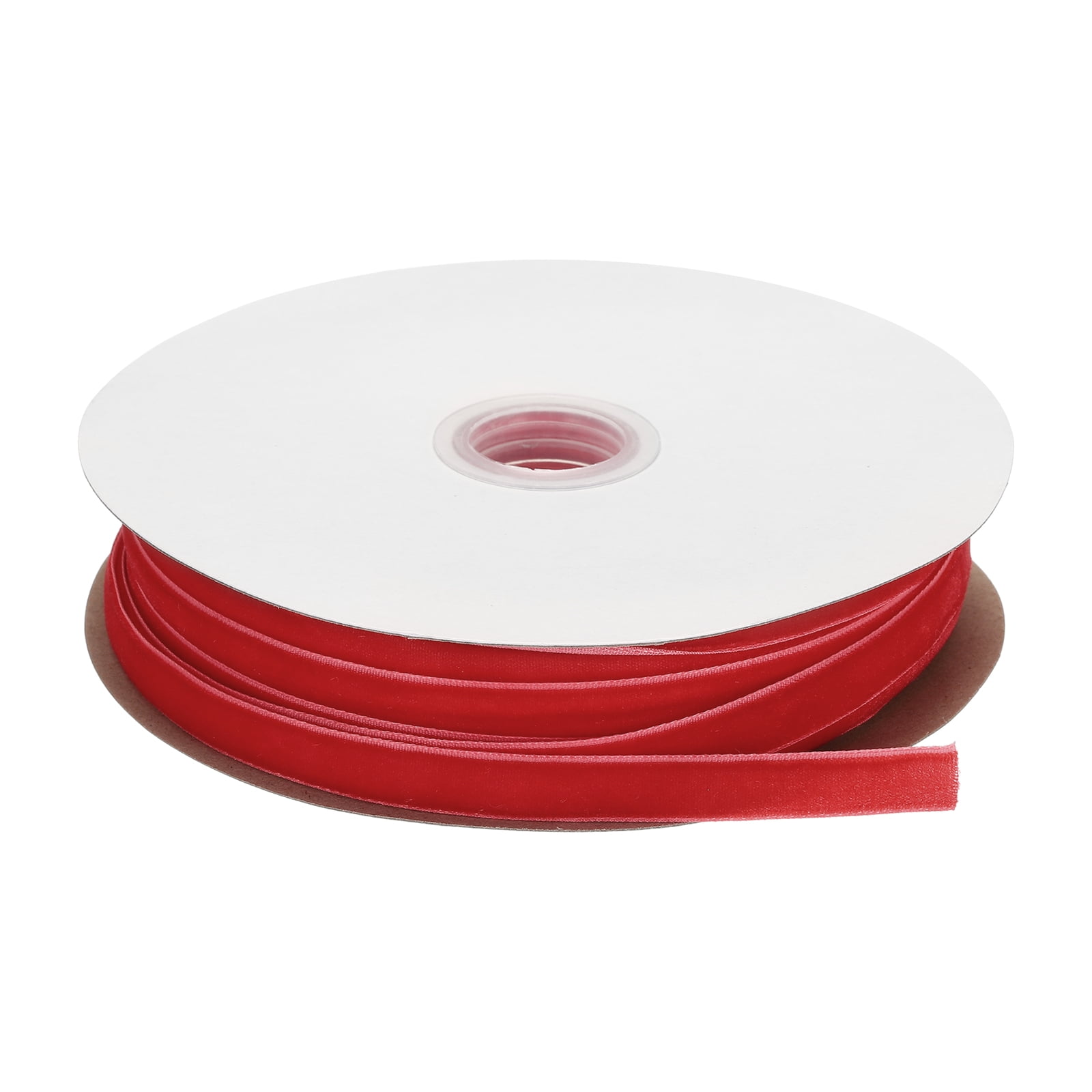 Ribbon Gift Wrapping 3/8 Inch x 50 Yard Red Single Face Ribbon Roll for ...