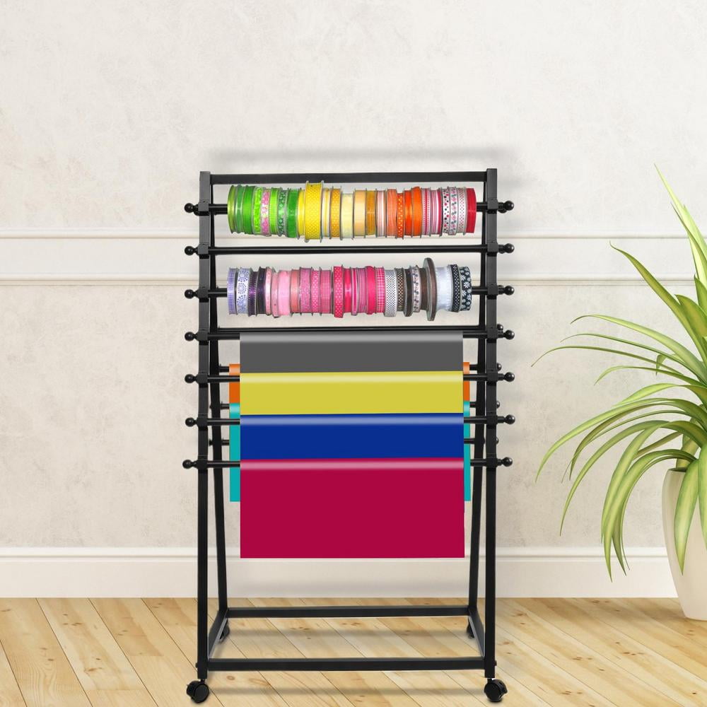 Ribbon Holder Organizer Rack, 14 Tier Double-Sided Ribbon Storage ...