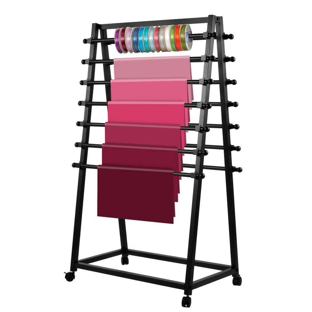 Ribbon Holder Organizer Rack, 14 Tier Double-Sided Ribbon Storage ...