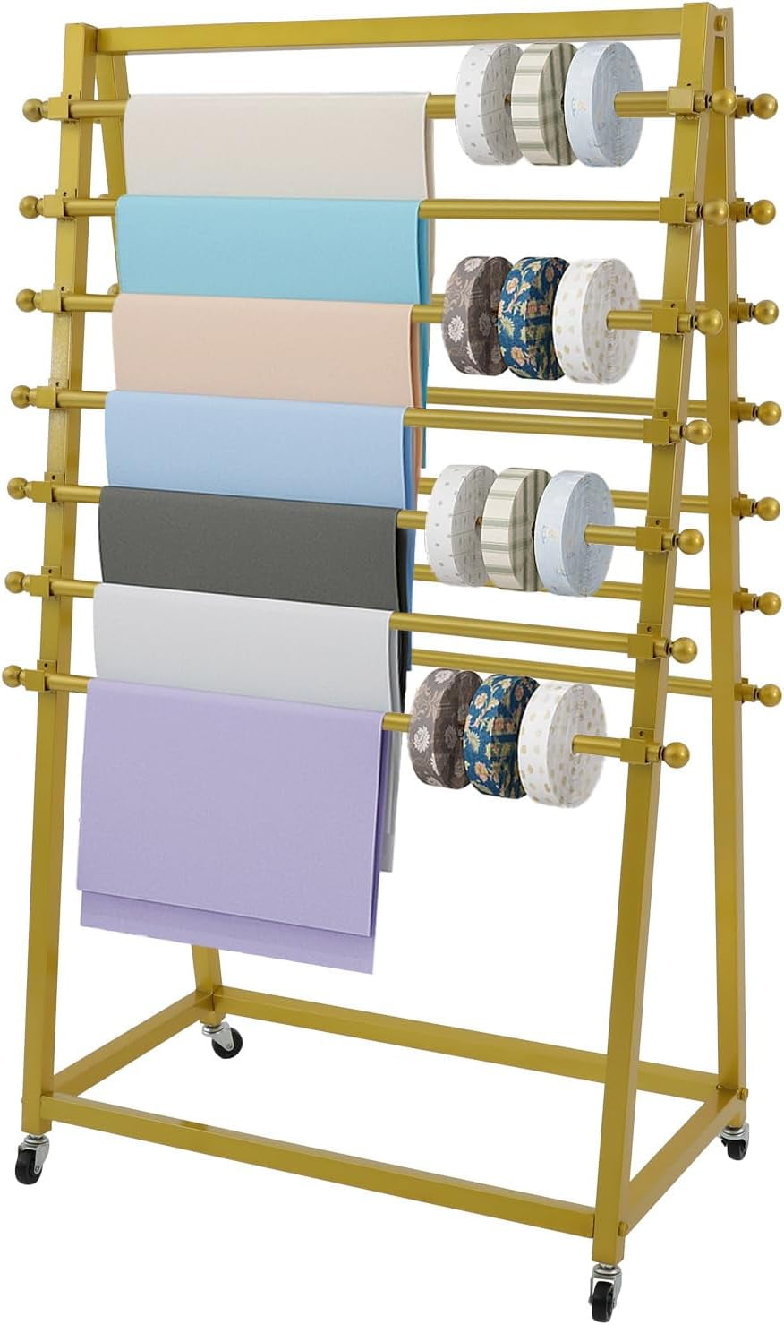 Ribbon Holder Organizer Rack, 15 Tier Double-Sided Ribbon Storage ...