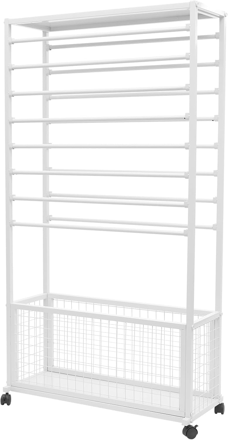 Ribbon Holder Organizer Rack,Double-Sided 16-Tier Ribbon Display Stand ...