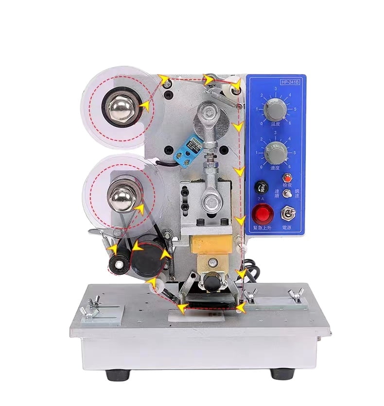 Ribbon Hot Stamping Foil Coding Machine Batch Inkjet Code Printer Date ...