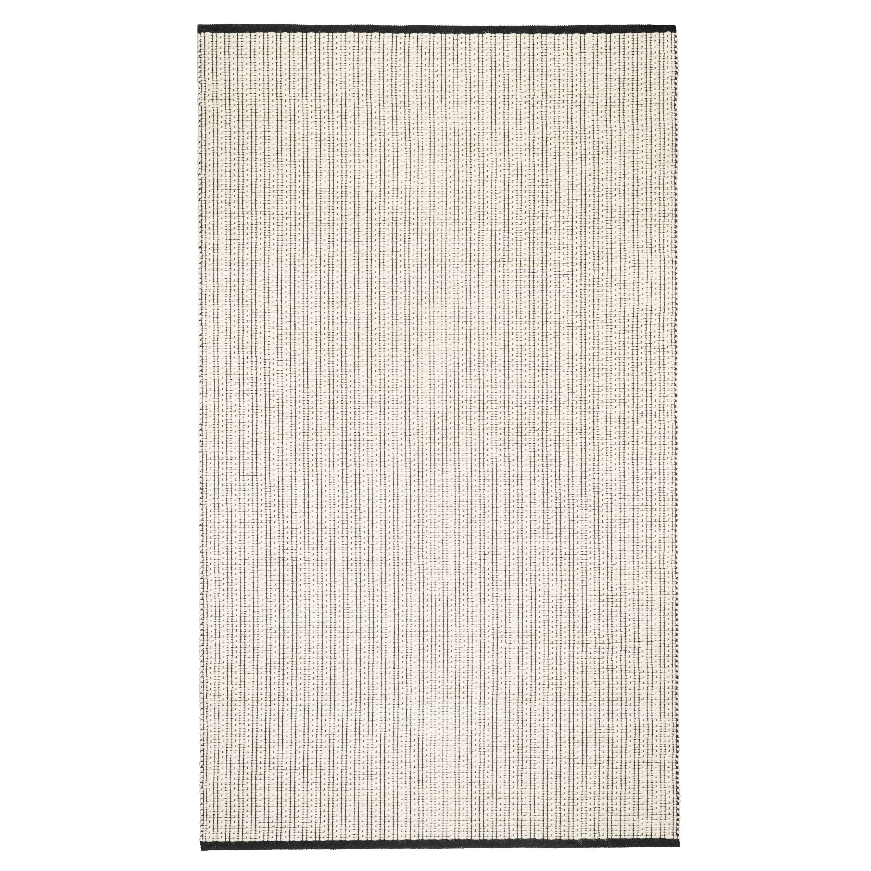 Ribbon Ivory/Black Handwoven Wool Rug, 8' x 10' - Walmart.com