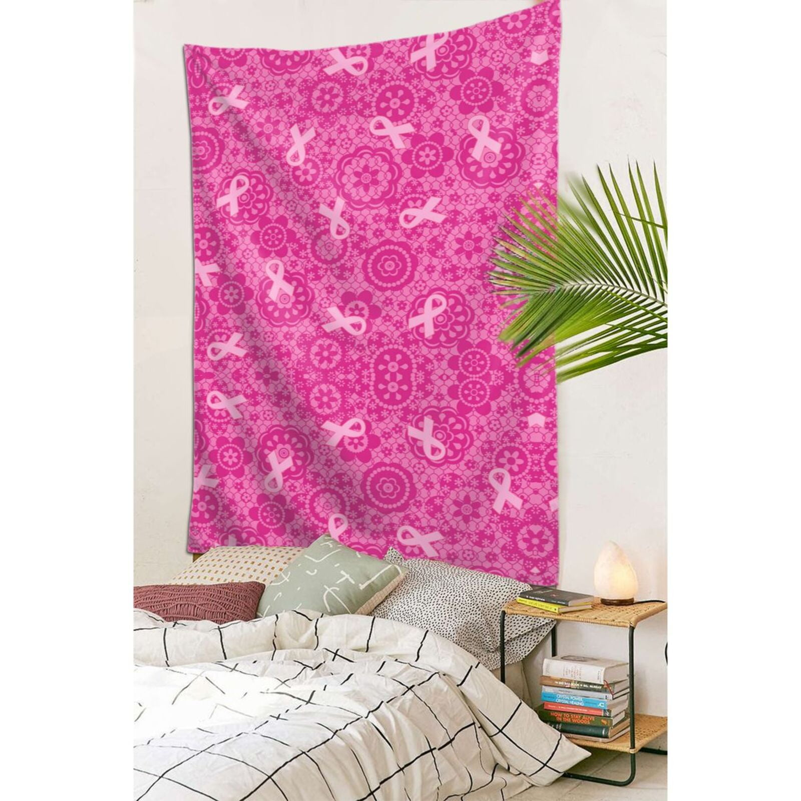 Ribbon Lace Wall Hanging Backdrop Tapestry Perfect For Home Living Room ...