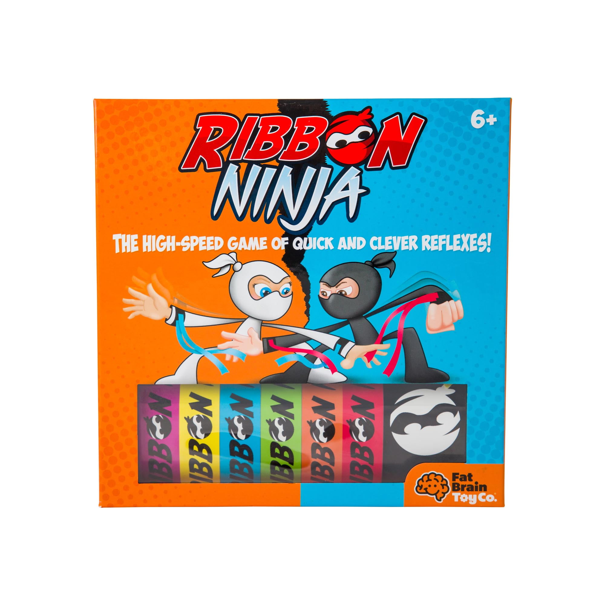 Fat Brain Toys Ribbon Ninja Active Game, 6 Colorful Ribbons, 6 ...