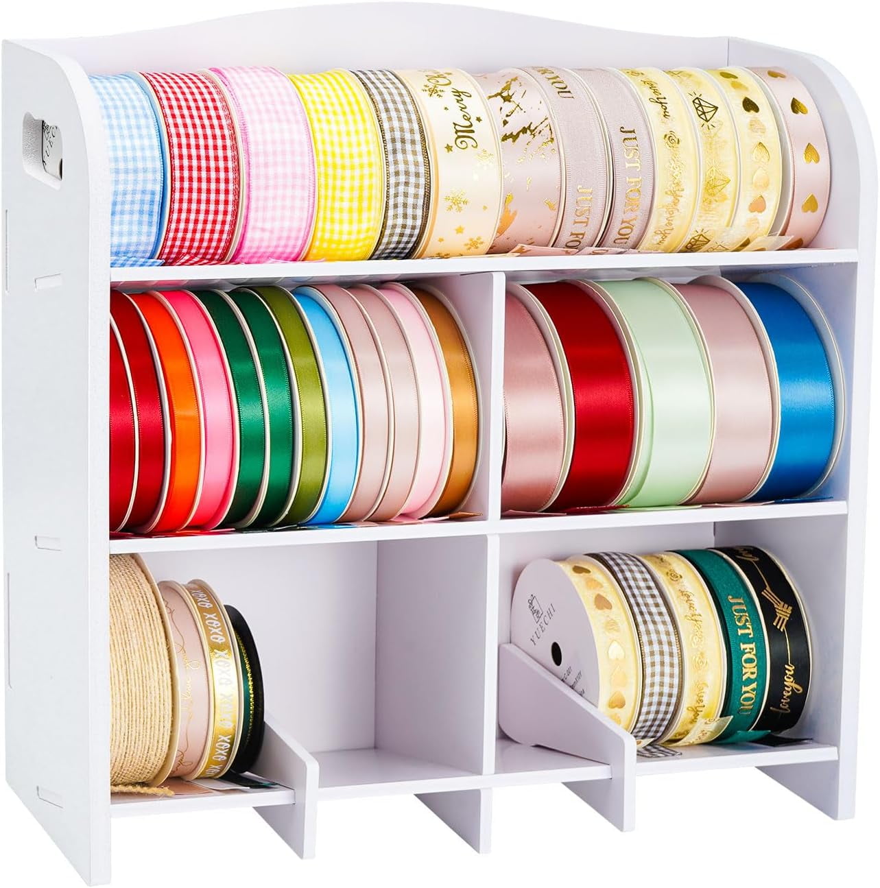 Ribbon Organizer Storage Rack, Wall-mountable Ribbon Holder Spool ...
