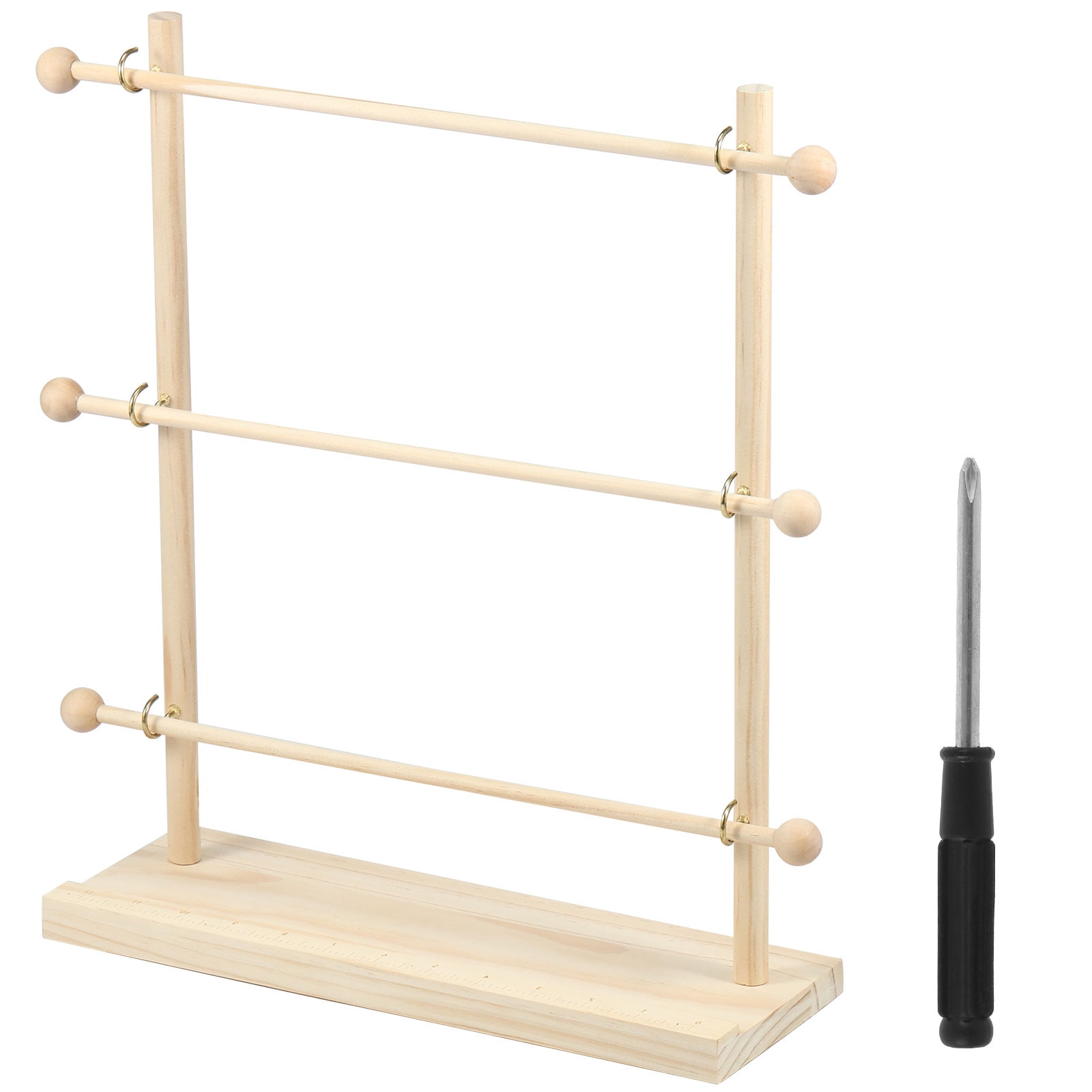 Ribbon Organizer Wooden Ribbon Holder Organizer Rack Smooth Surface ...