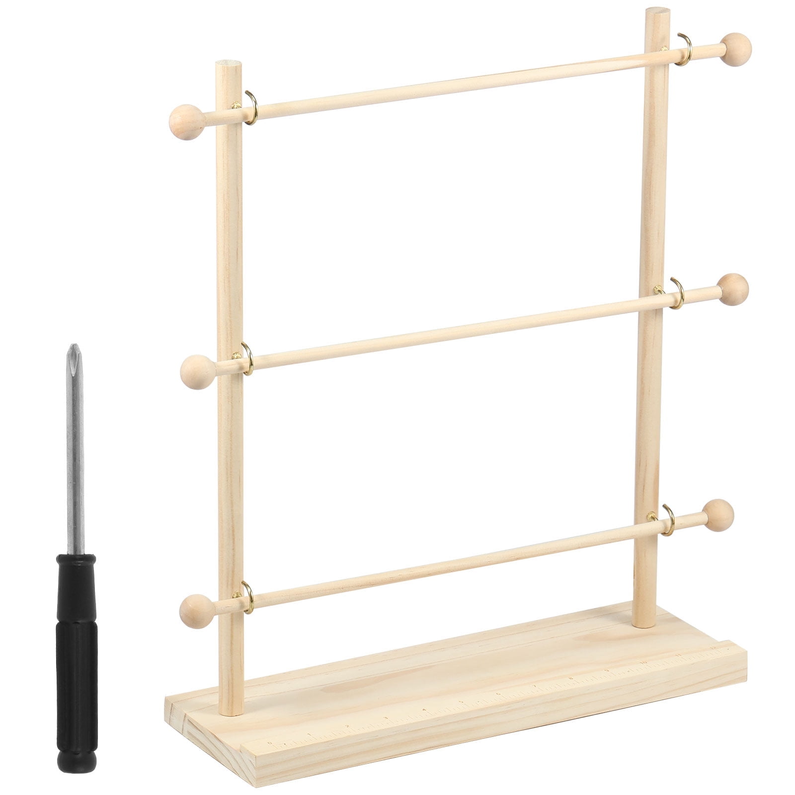 Ribbon Organizer Wooden Ribbon Holder Organizer Rack Smooth Surface ...