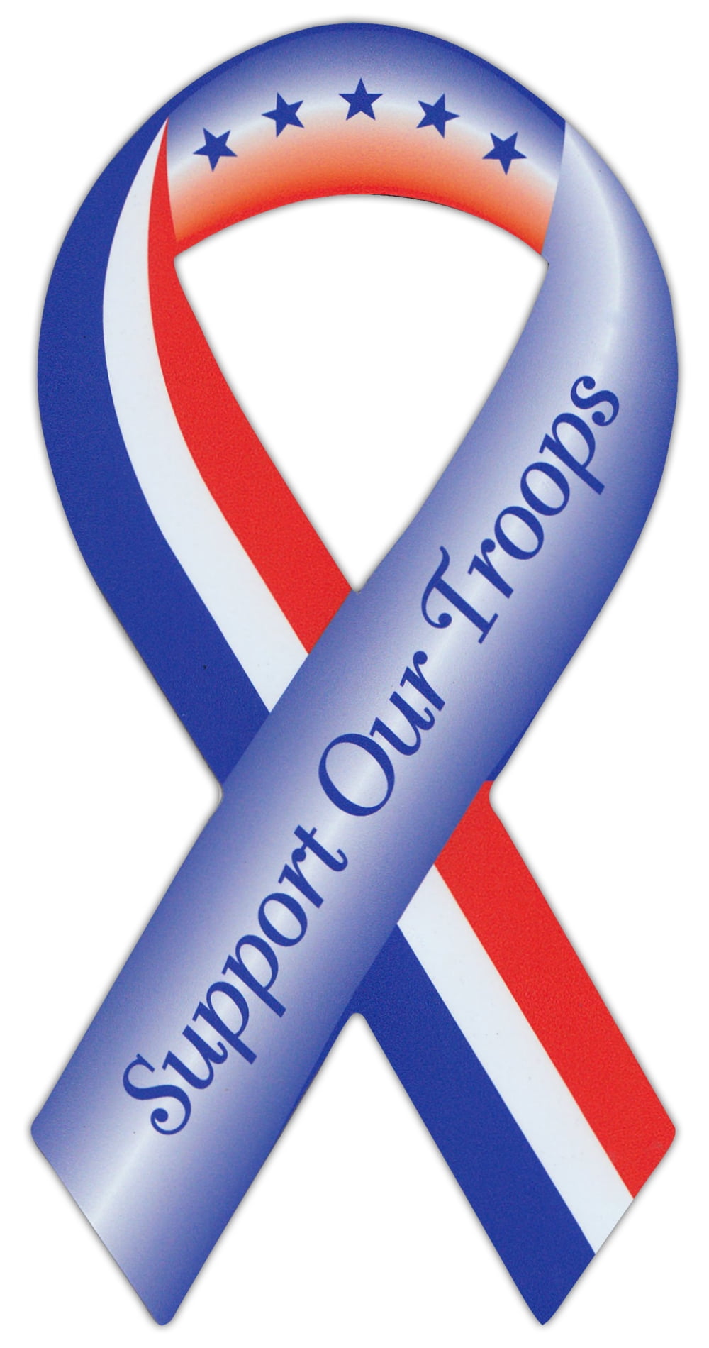 Ribbon Shaped Military Magnet - Support Our Troops - Cars, Trucks, SUVs ...
