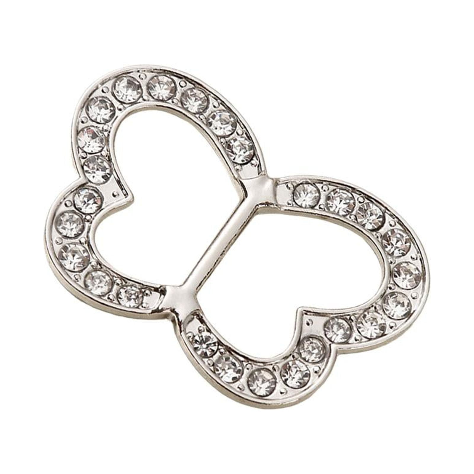Ribbon Slider DIY Bridal Chic Craft Rhinestone Buckle for Belt Hairbow ...