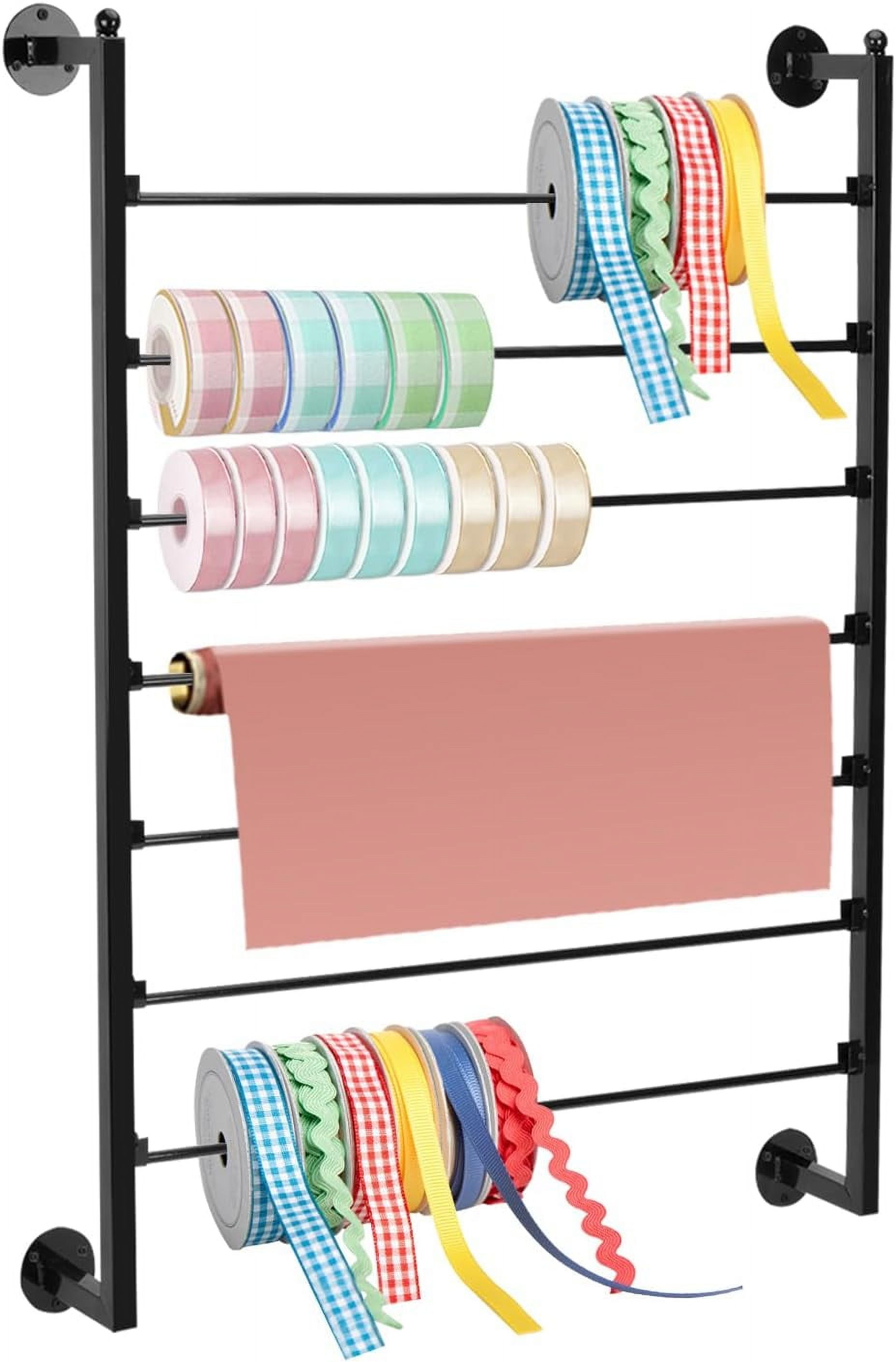 Ribbon Storage Organizer,Wall Mounted Ribbon Organizer,Wrapping Paper ...