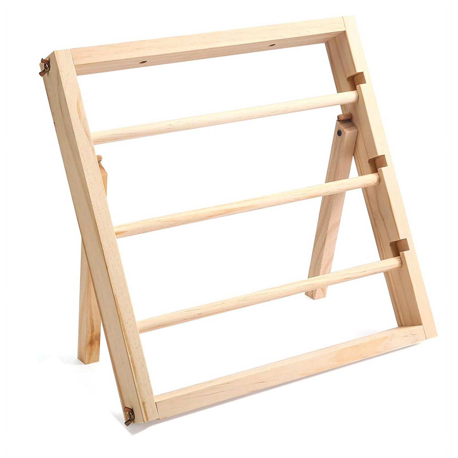 Ribbon Storage Rack - Wooden Ribbon Spool Holder for Craft Mesh Ribbon ...