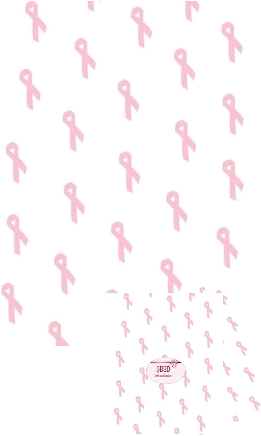 Ribbon Tissue Paper For Breast Cancer Awareness Printed Tissue Paper ...