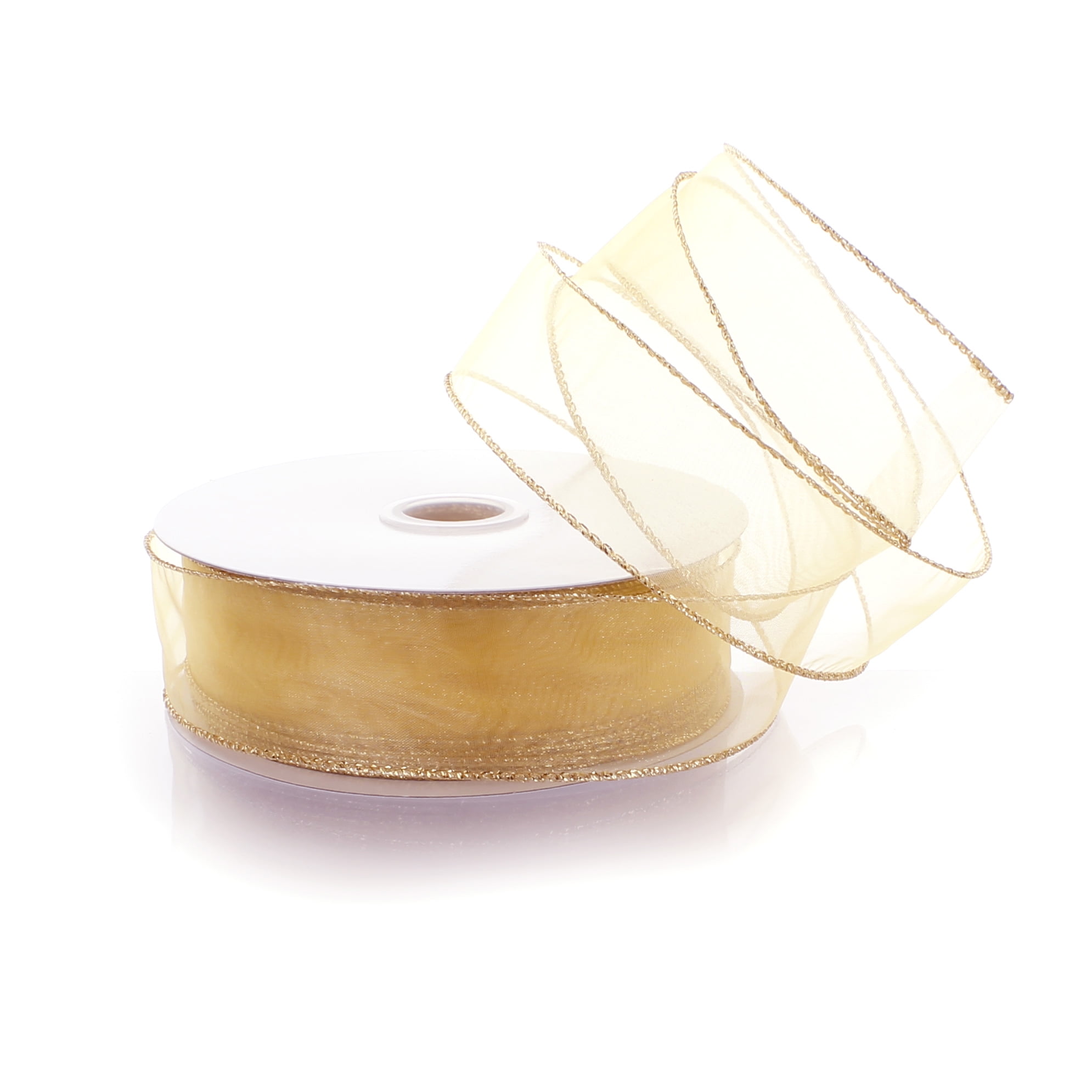 Ribbon Traditions 1.5" Wired Sheer Organza Ribbon - Walmart.com