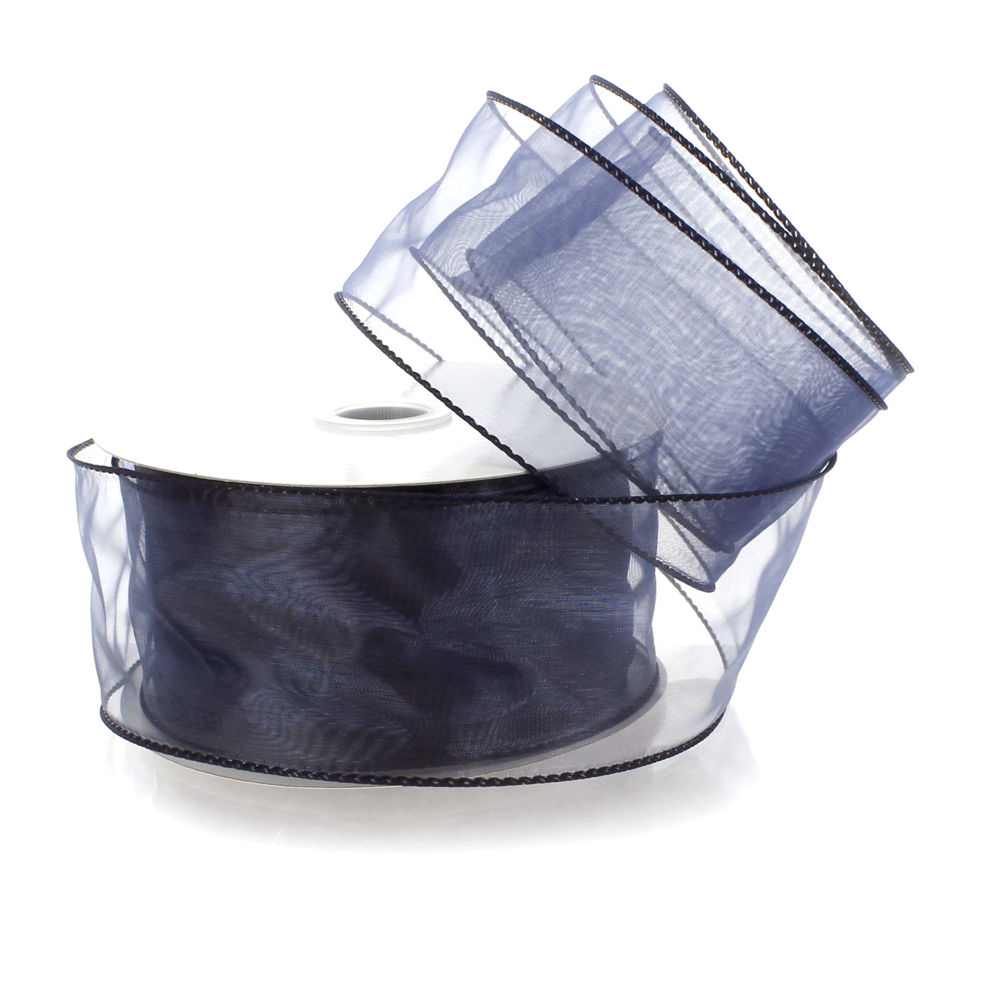Ribbon Traditions 2.5" Wired Sheer Organza Ribbon - Walmart.com