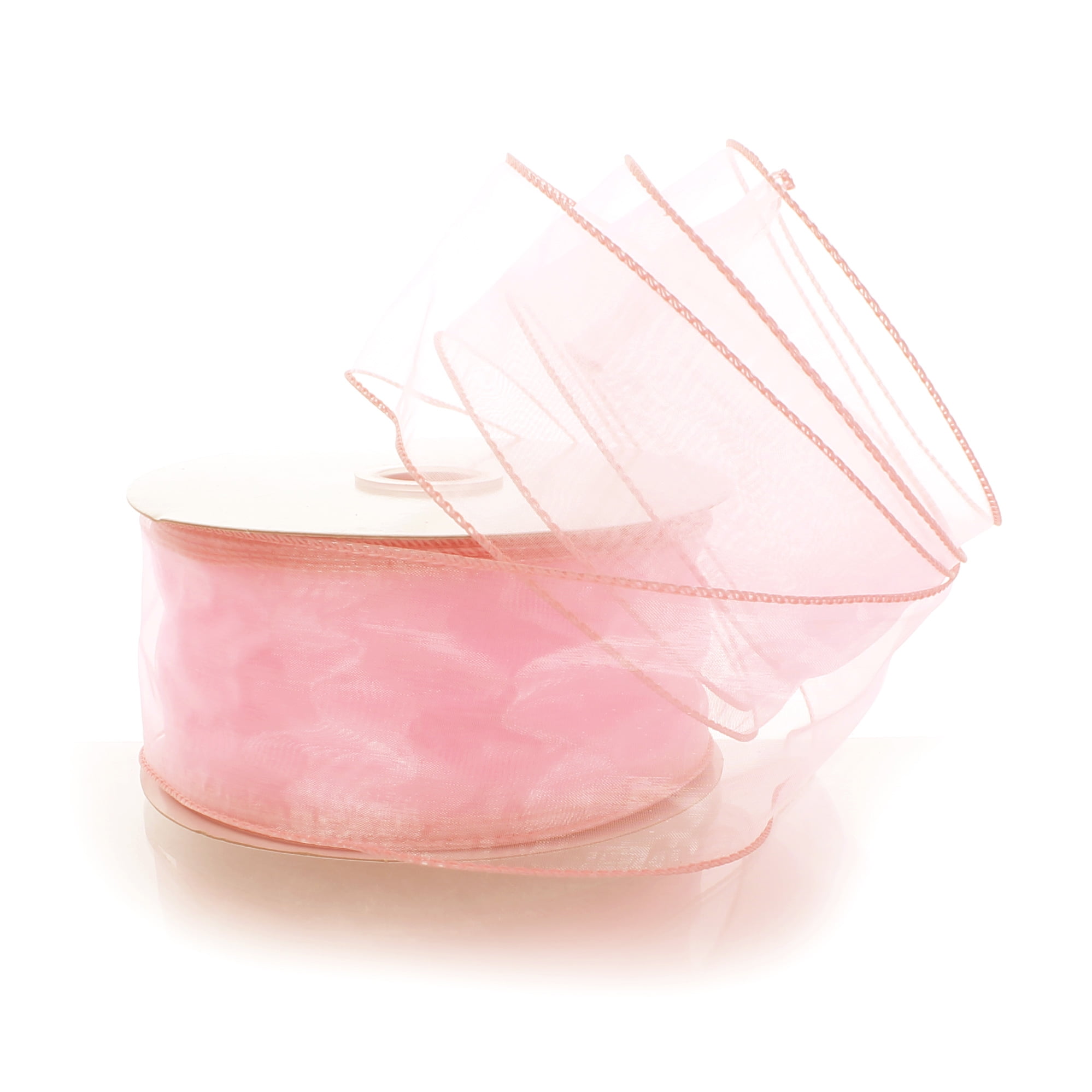 Ribbon Traditions 2.5" Wired Sheer Organza Ribbon - Walmart.com
