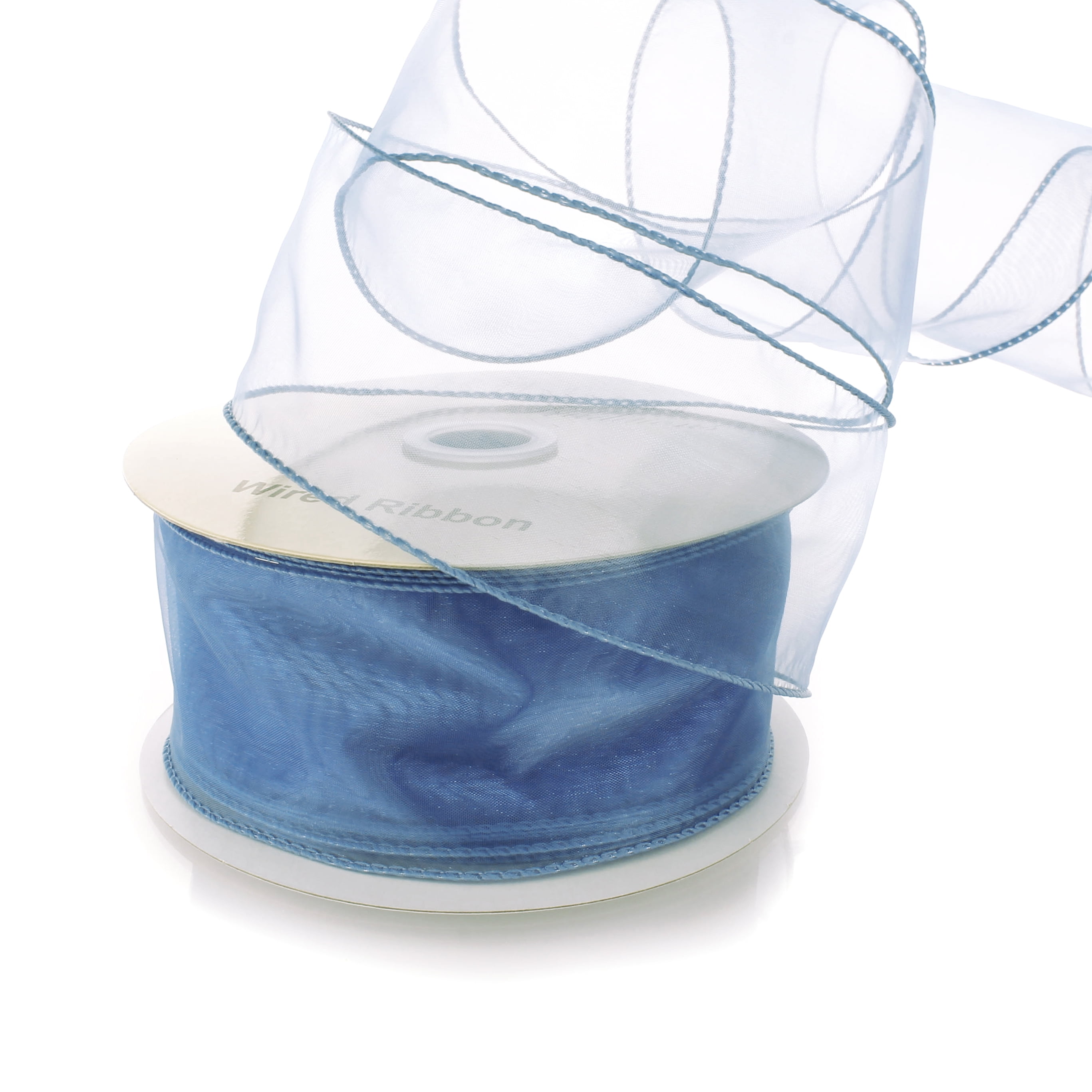 Ribbon Traditions 2.5" Wired Sheer Organza Ribbon - Walmart.com