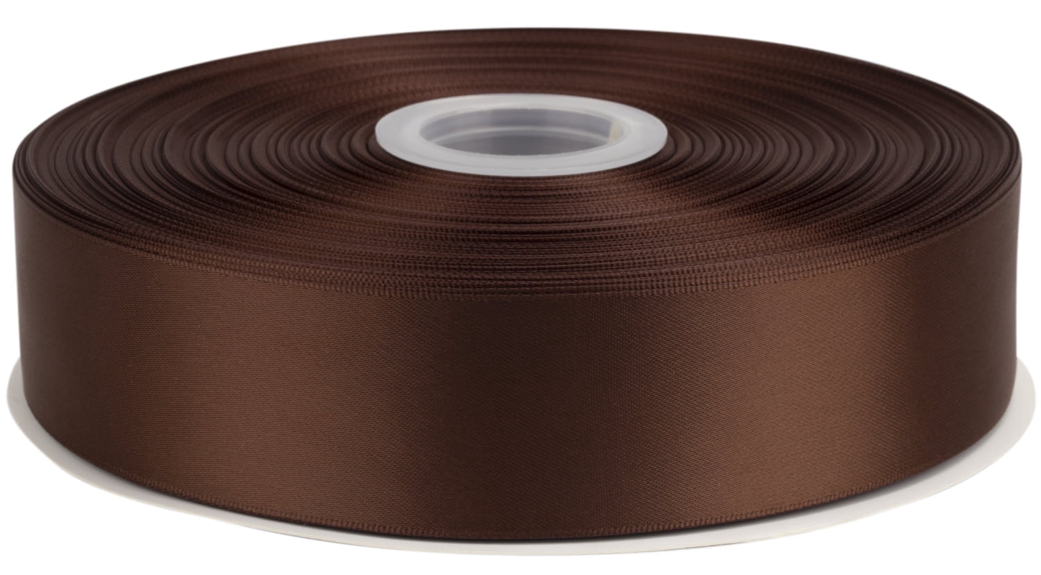 Ribbonitlux Brown Satin Ribbon 1.5 inch Double Sided Quality Satin for ...