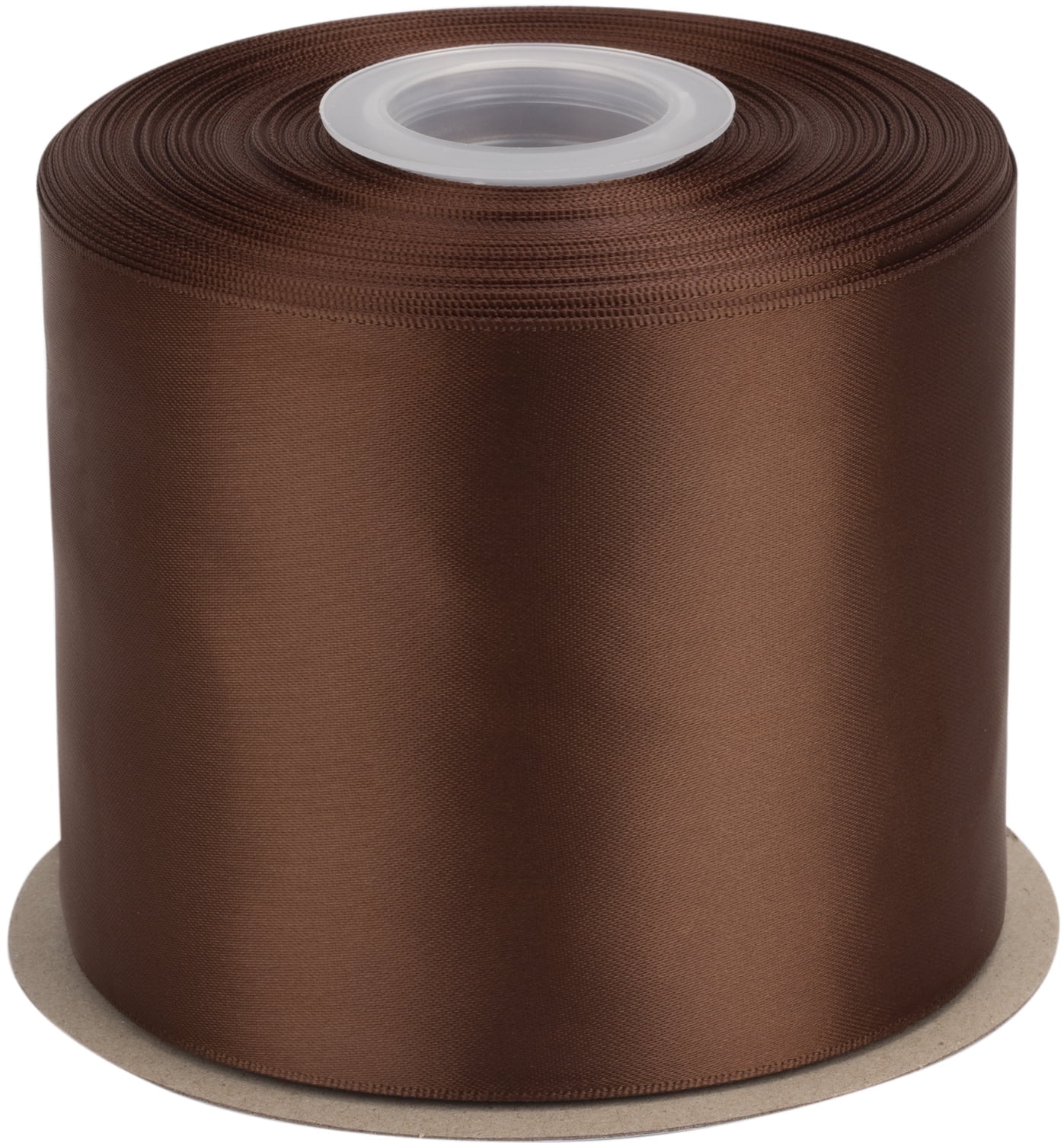 Ribbonitlux Brown Satin Ribbon 4 inch Double Sided Quality Satin for ...