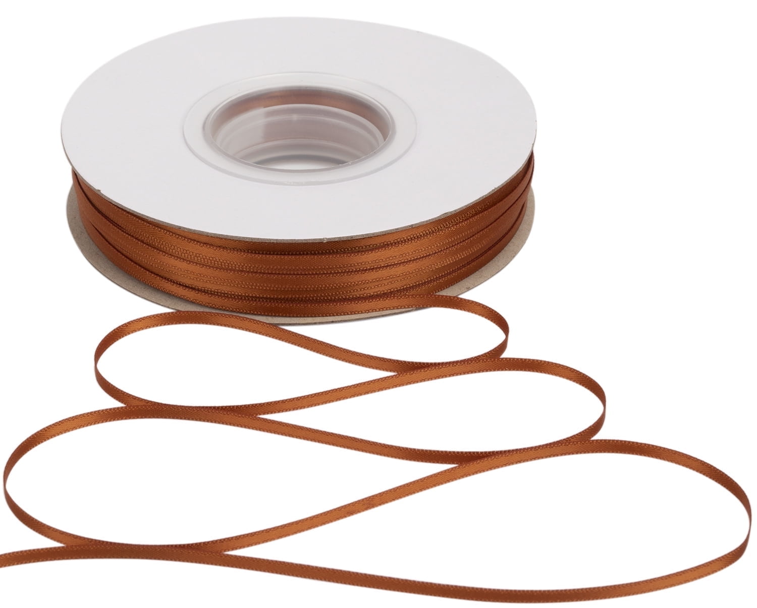 Ribbonitlux Copper Satin Ribbon 1/8 inch Double Sided Quality Satin for ...