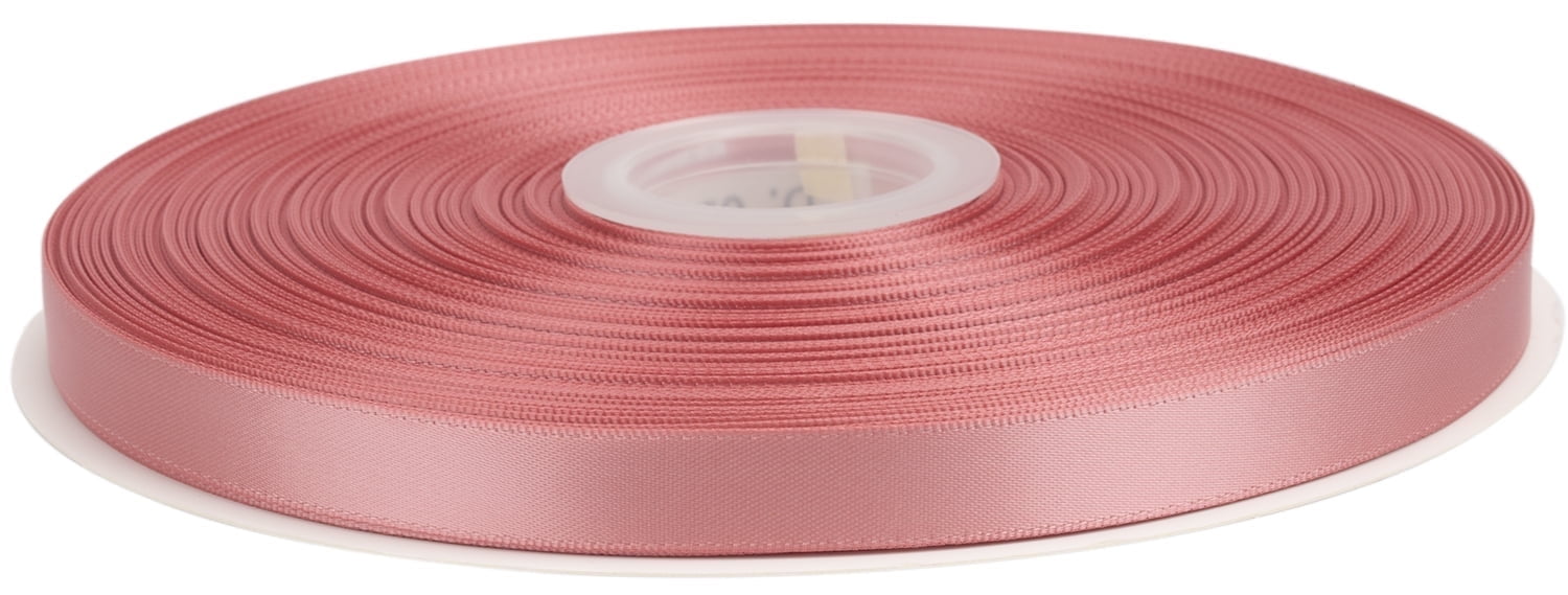 Ribbonitlux Dusty Rose Satin Ribbon 1/2 inch Double Sided Quality Satin ...