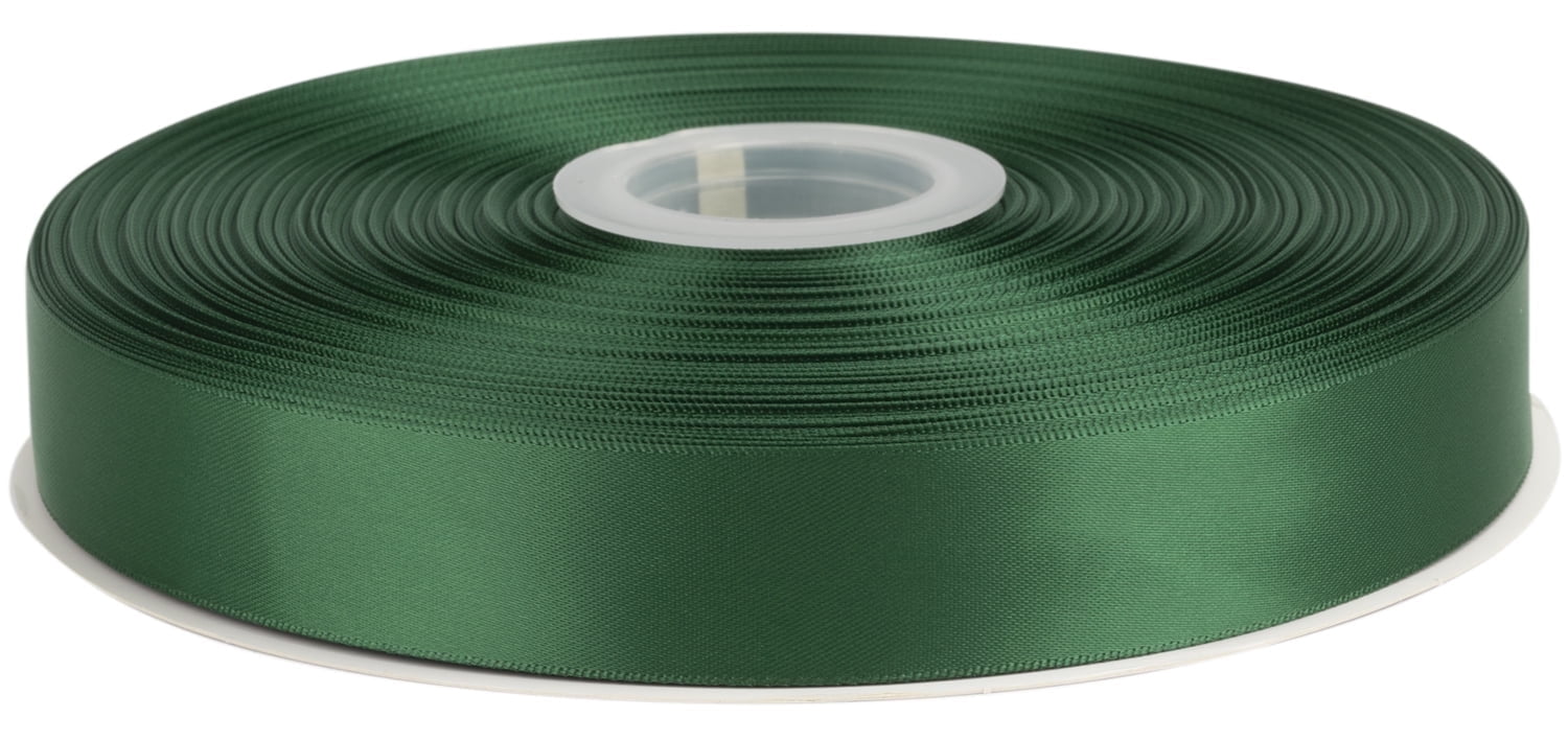 Ribbonitlux Forest Green Satin Ribbon 1 inch Double Sided Quality Satin ...