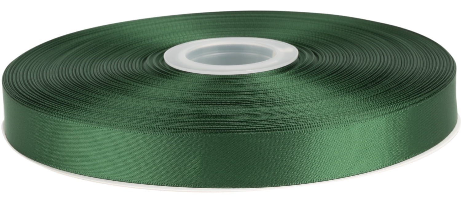 Ribbonitlux Forest Green Satin Ribbon 3/4 inch Double Sided Quality ...