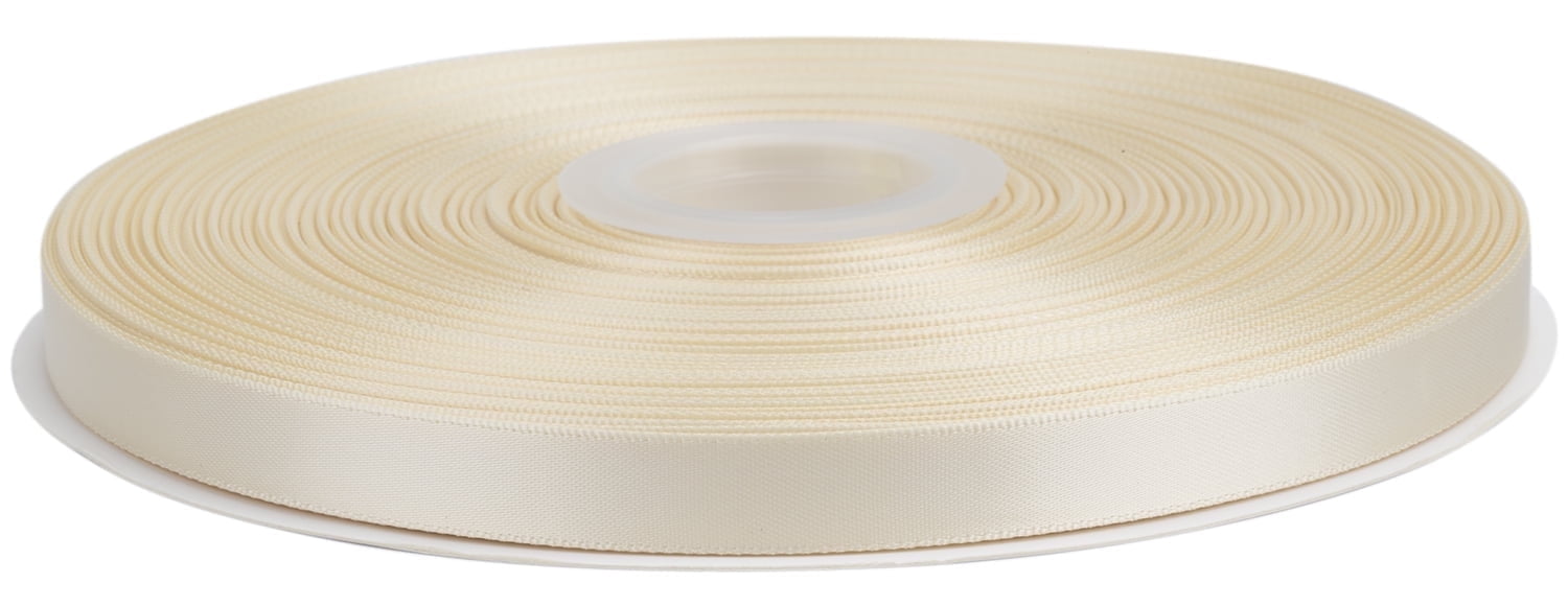 Ribbonitlux Ivory Satin Ribbon 1/2 inch Double Sided Quality Satin for ...