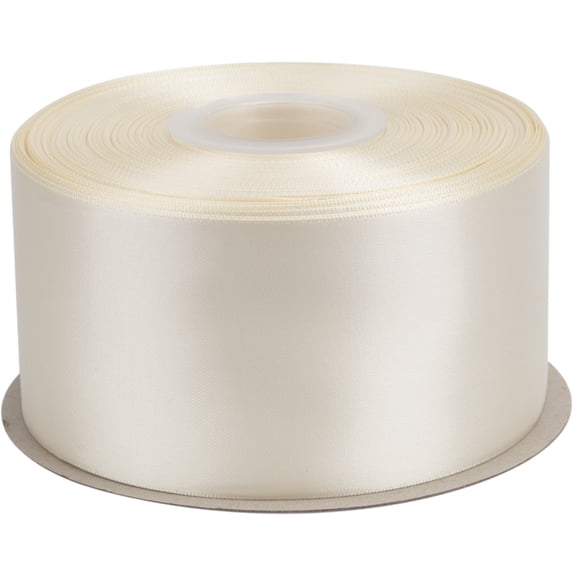 Ribbonitlux Ivory Satin Ribbon 2.5 inch Double Sided Quality Satin for ...