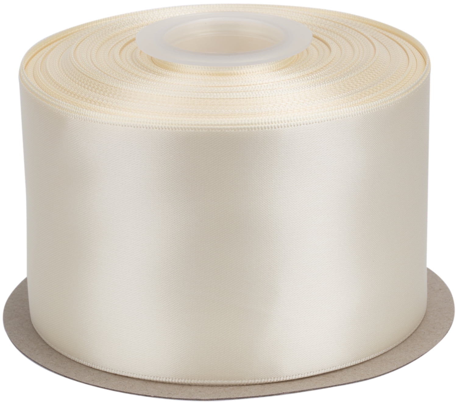 Ribbonitlux Ivory Satin Ribbon 3 inch Double Sided Quality Satin for ...