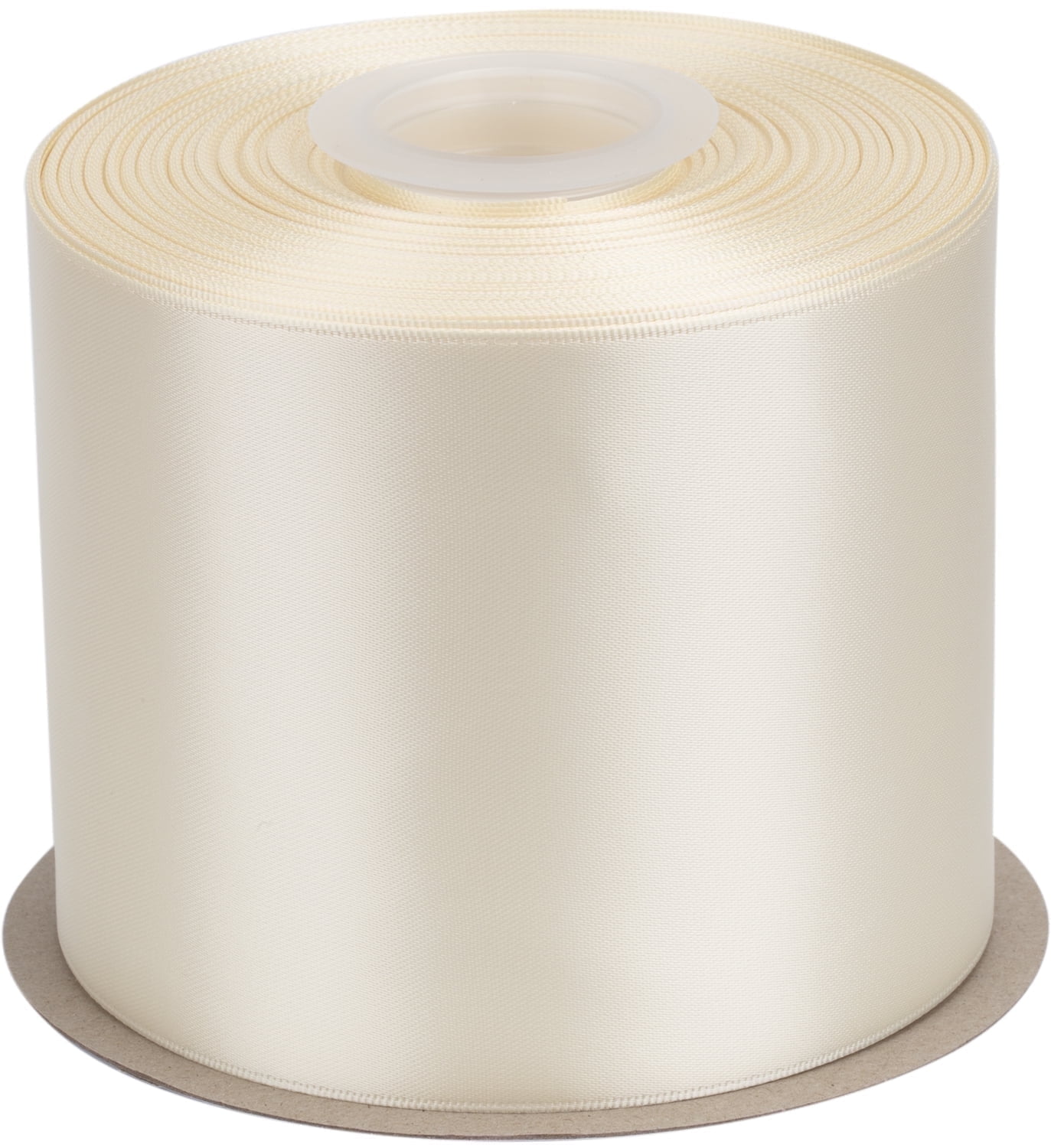 Ribbonitlux Ivory Satin Ribbon 4 inch Double Sided Quality Satin for ...