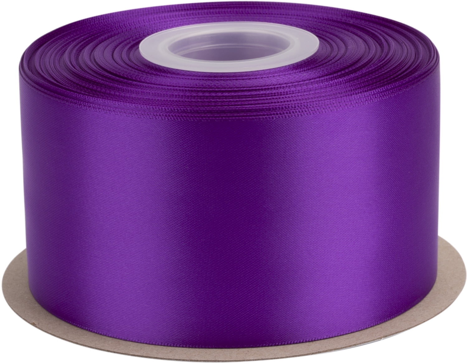 Ribbonitlux Purple Satin Ribbon 2.5 inch Double Sided Quality Satin for ...