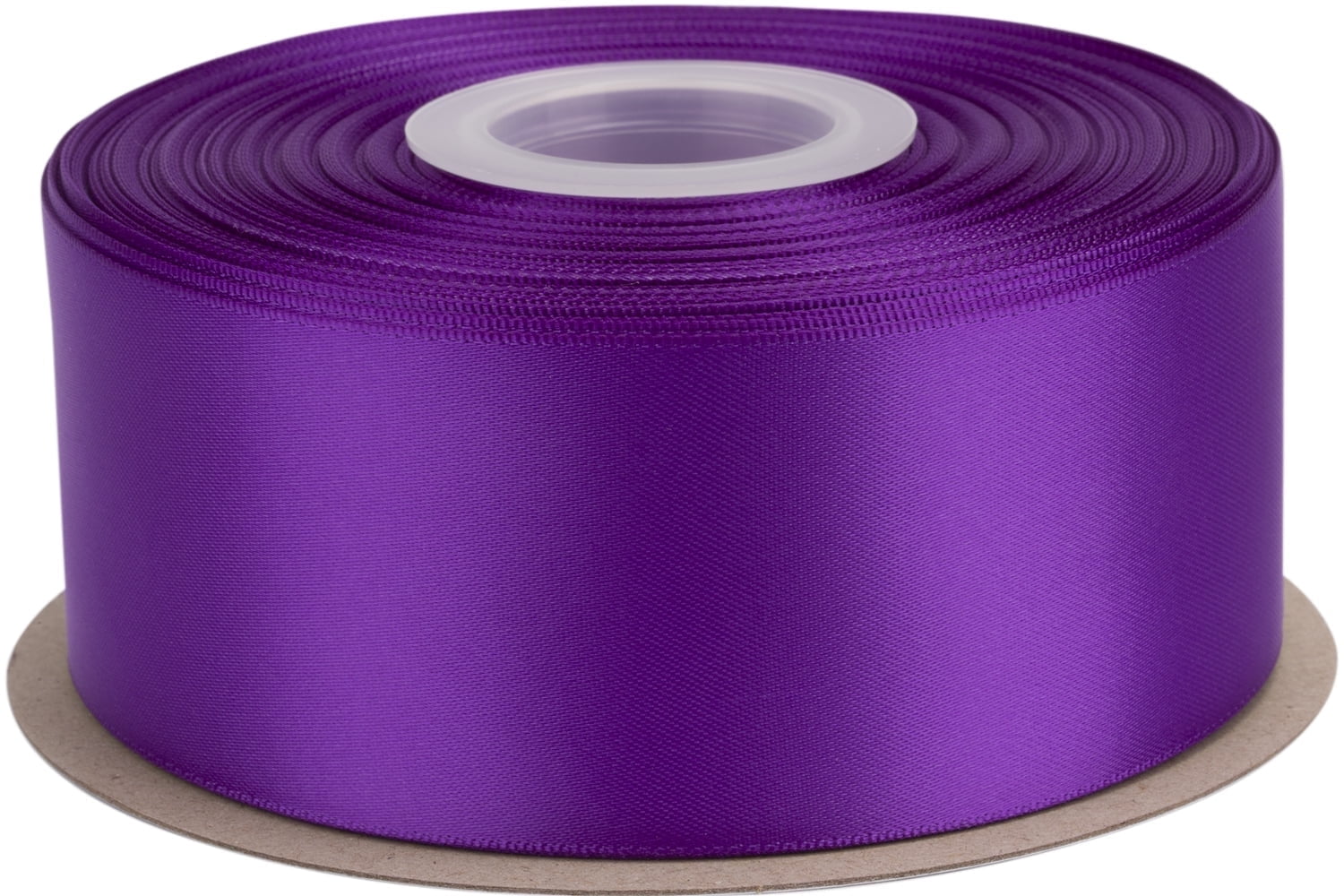 Ribbonitlux Purple Satin Ribbon 2 inch Double Sided Quality Satin for ...