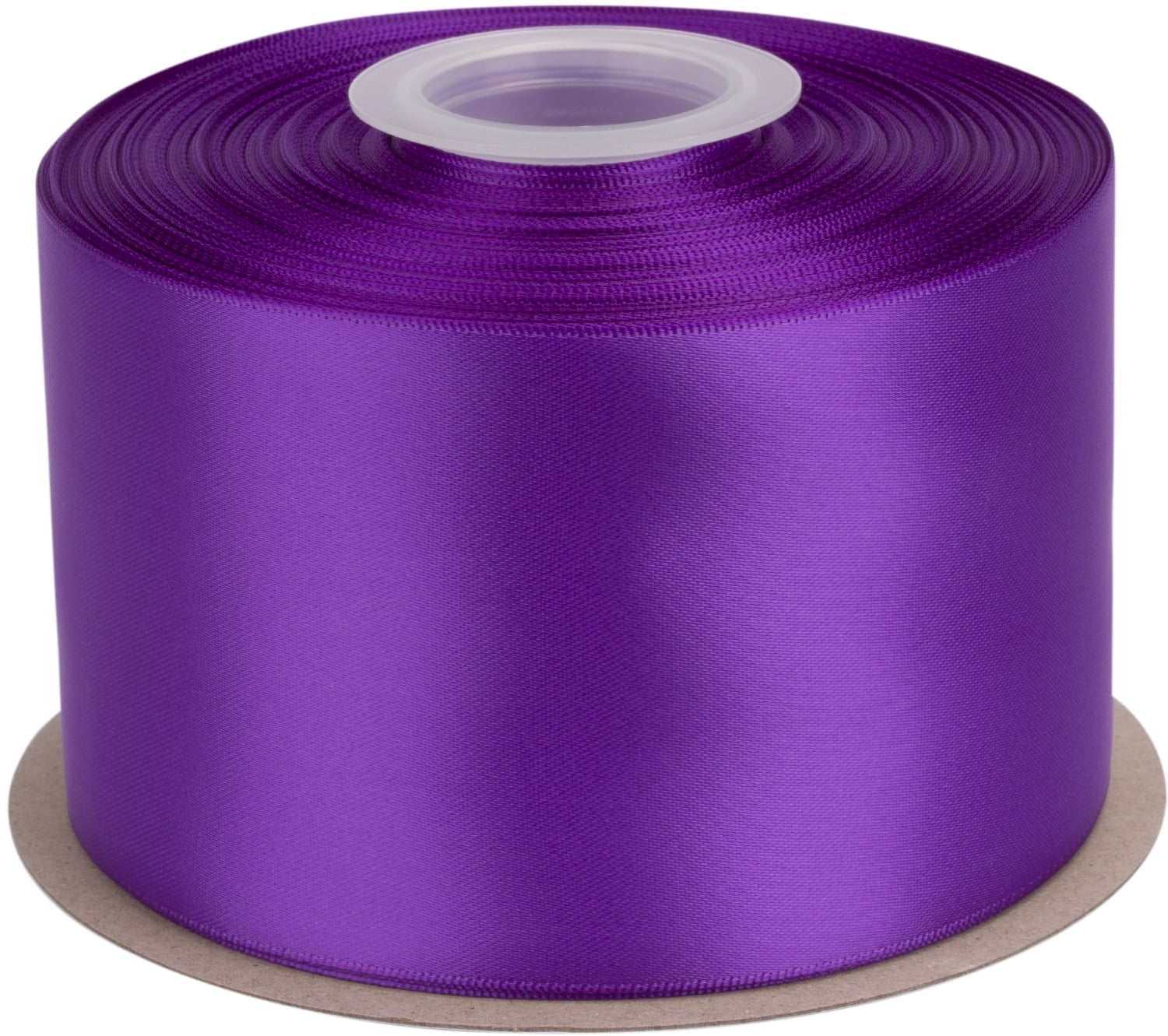 Ribbonitlux Purple Satin Ribbon 3 inch Double Sided Quality Satin for ...