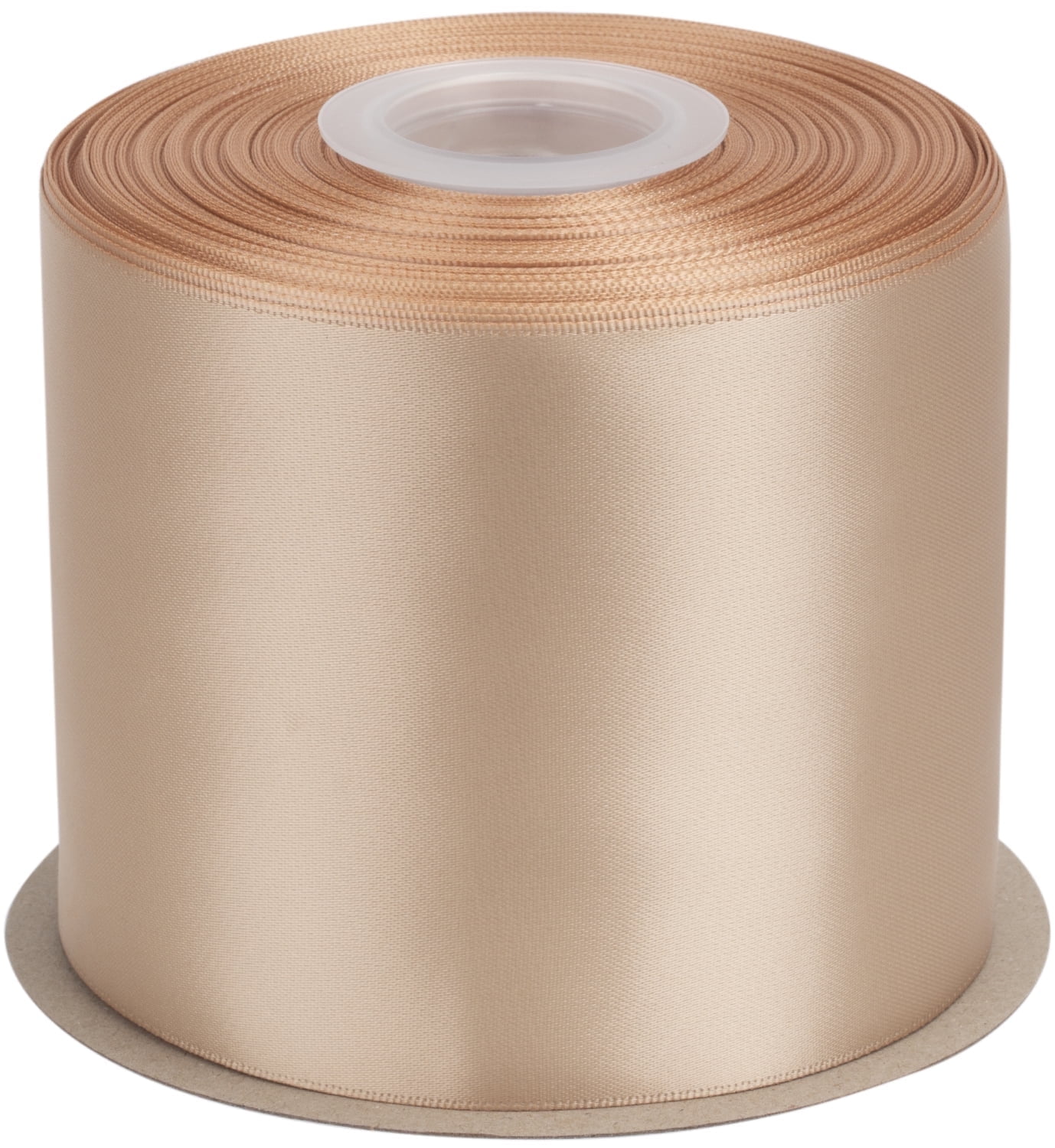 Ribbonitlux Tan Satin Ribbon 4 inch Double Sided Quality Satin for ...