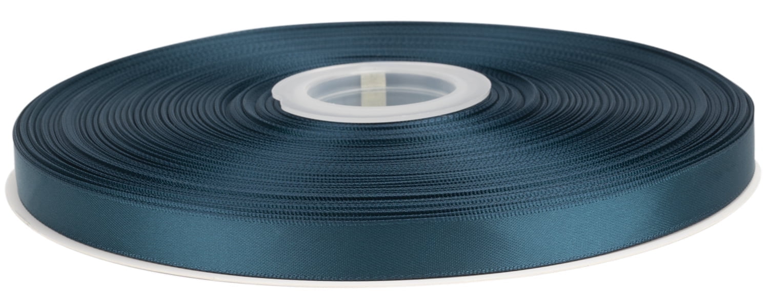 Ribbonitlux Teal Satin Ribbon 1/2 inch Double Sided Quality Satin for ...