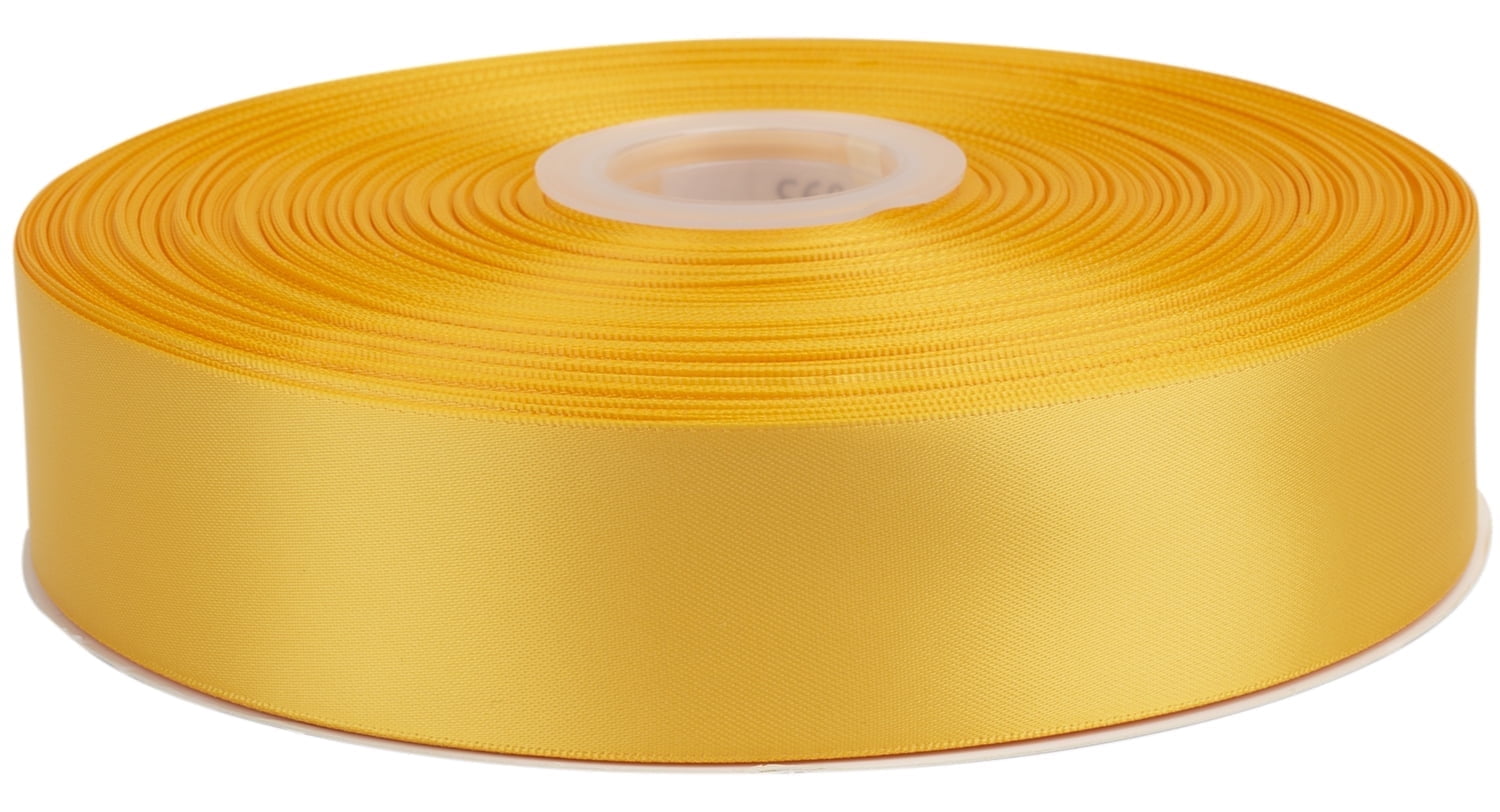 Ribbonitlux Yellow Gold Satin Ribbon 1.5 inch Double Sided Quality ...