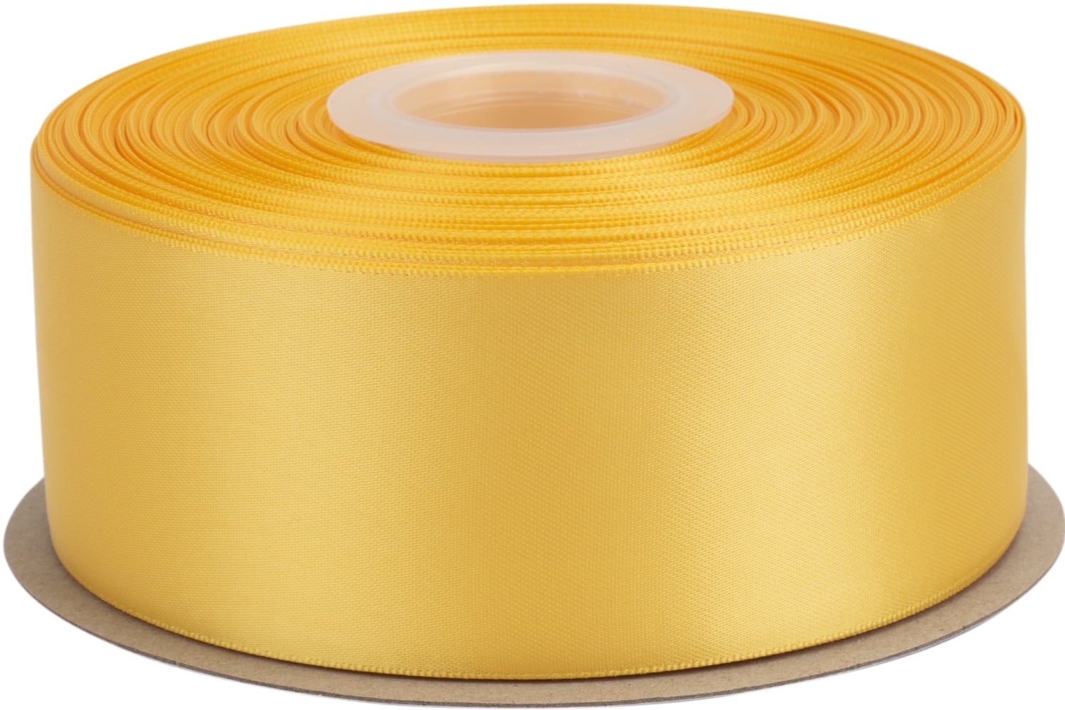 Ribbonitlux Yellow Gold Satin Ribbon 2 inch Double Sided Quality Satin ...