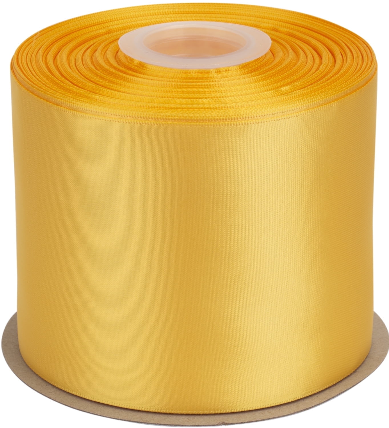 Ribbonitlux Yellow Gold Satin Ribbon 4 inch Double Sided Quality Satin ...