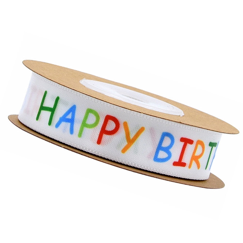 Ribbons For Birthday,1 Roll of 10 Yard Birthday Decoration Ribbon Band ...