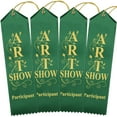 RibbonsNow Art Show Participant Ribbons - 100 Dark Green Ribbons with ...