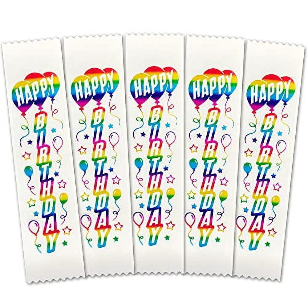 RibbonsNow Happy Birthday Ribbons - 500 Bookmark Style Ribbons ...