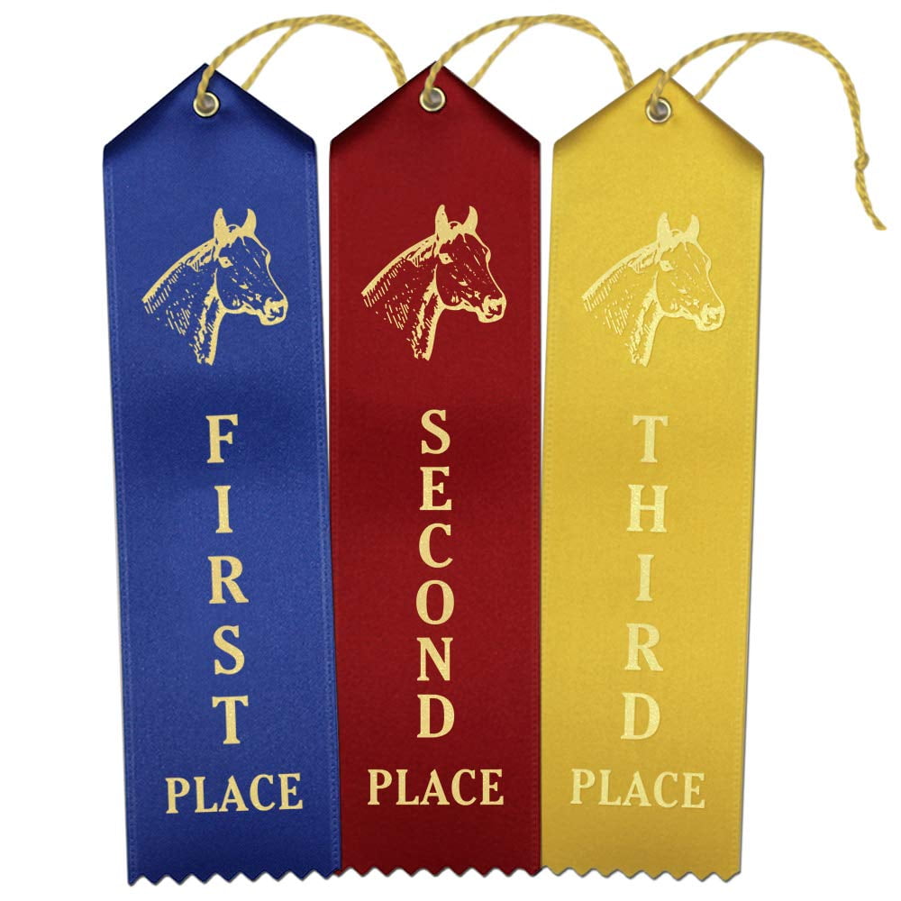 RibbonsNow Horse Show Ribbons 1st - 2nd - 3rd Place – 75 Total Ribbons ...