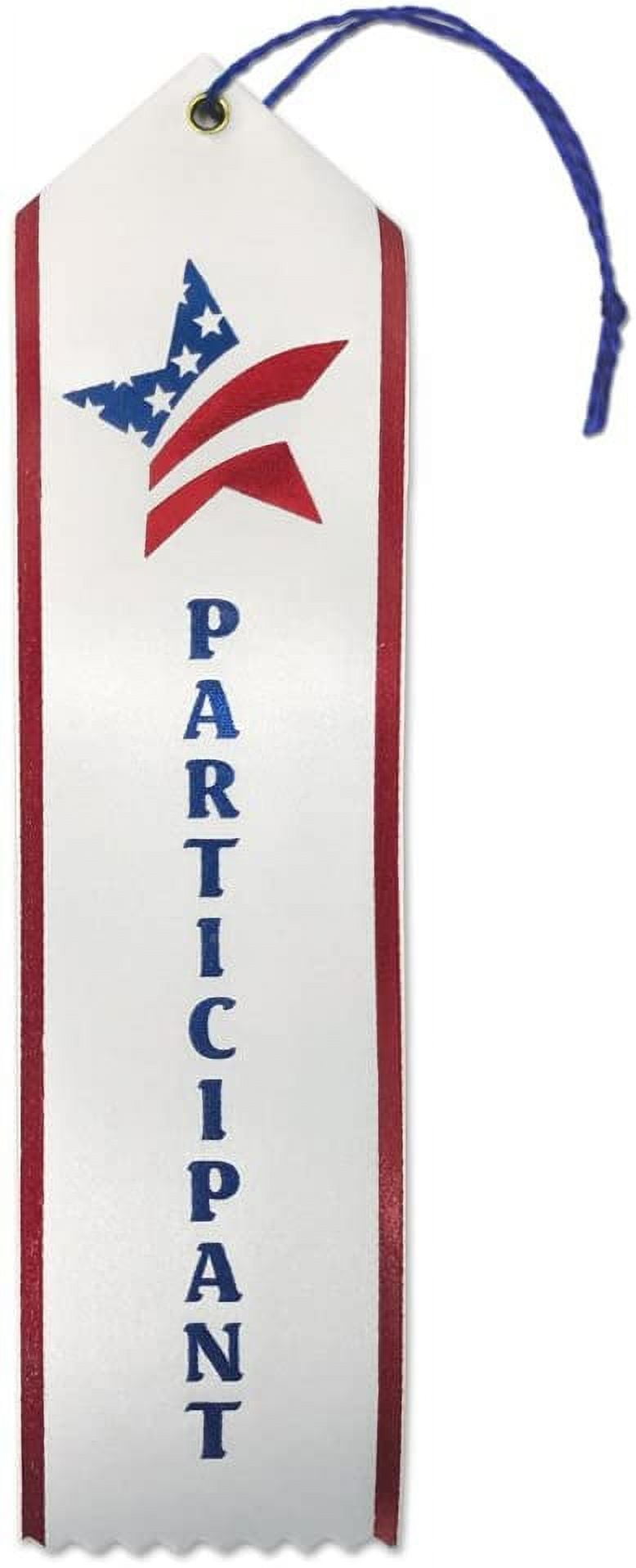 RibbonsNow Patriotic Participation Ribbons - 25 Ribbons with Card ...