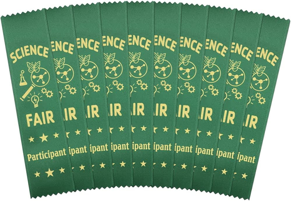 RibbonsNow Science Fair Participant Ribbons - 1,000 Green Bookmark ...