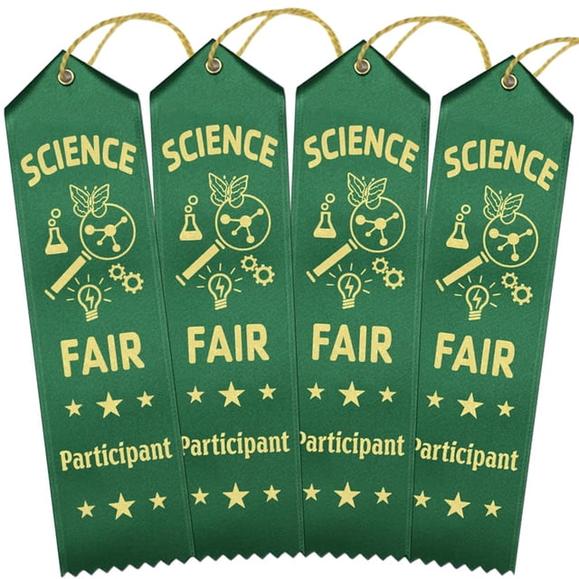 RibbonsNow Science Fair Participant Ribbons - 100 Green Ribbons with ...